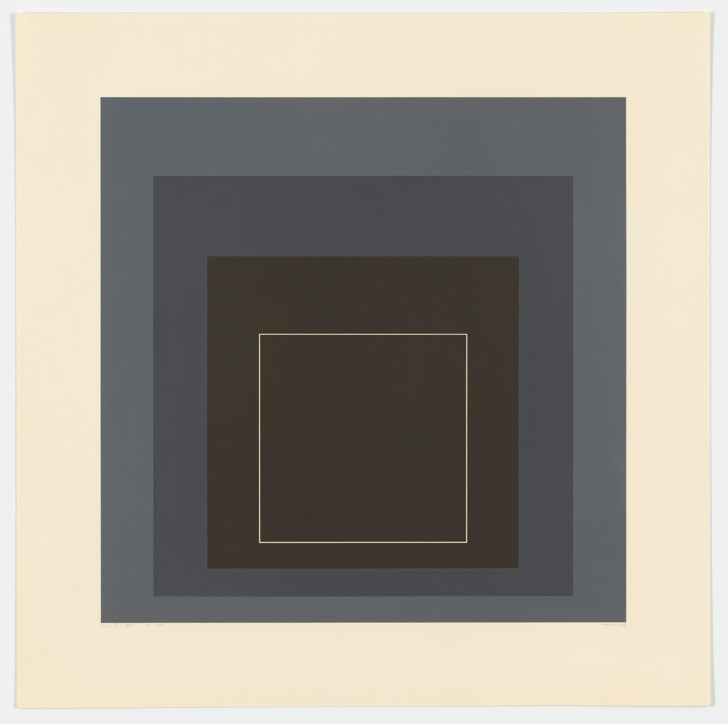 Josef Albers. WLS VIII from White Line Squares (Series I). 1966 | MoMA