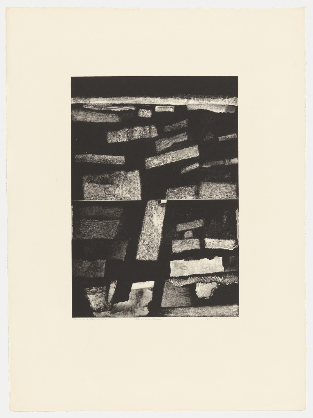 Clinton Adams. Above and Below. 1961 | MoMA