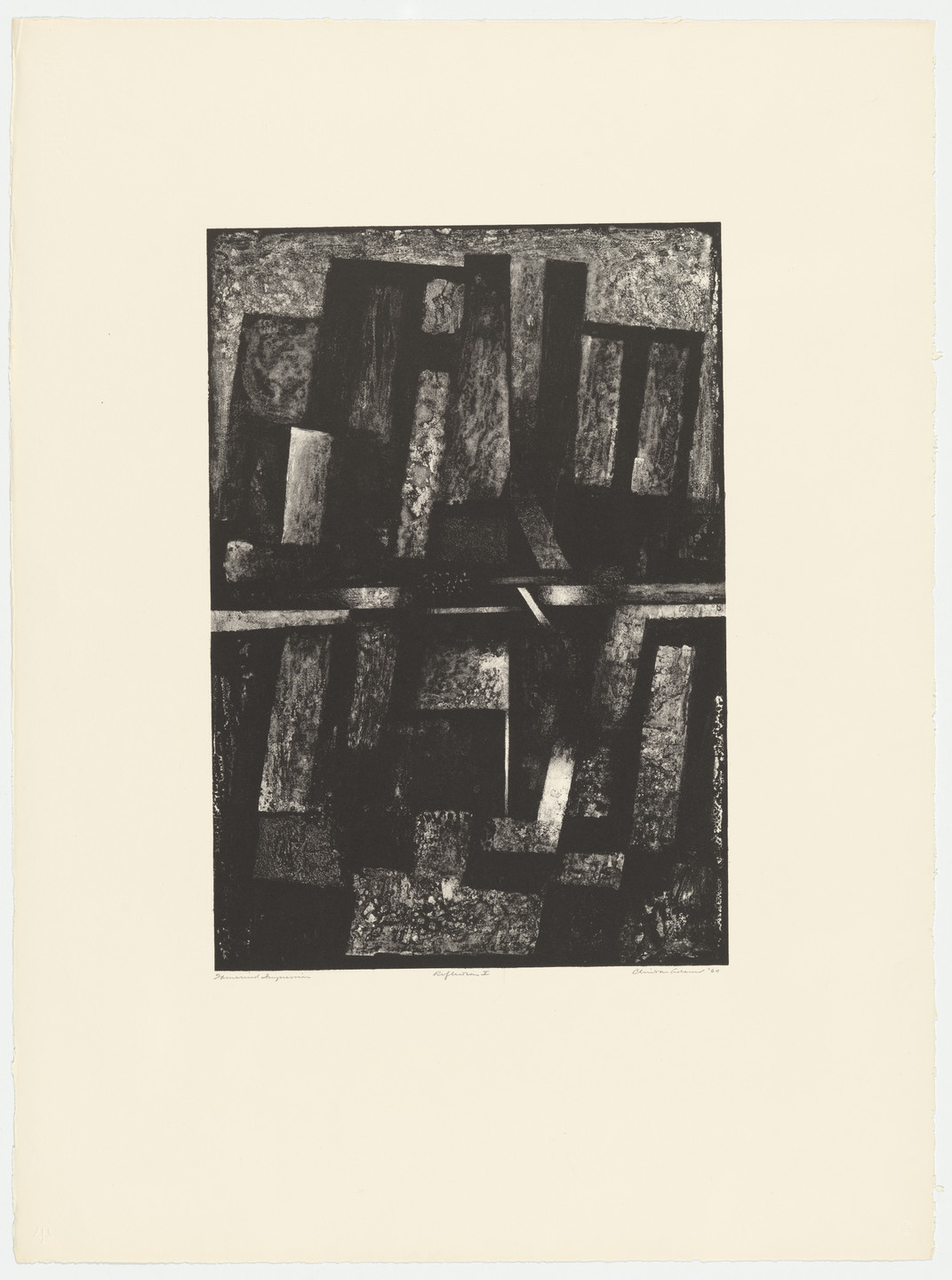 Clinton Adams. Reflection I. 1960 | MoMA