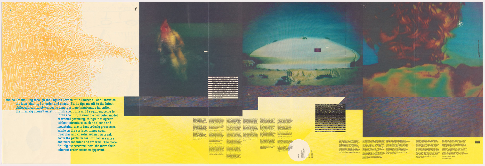 April Greiman. DOES IT MAKE SENSE? Design Quarterly #133 (Design for special issue of Design ...