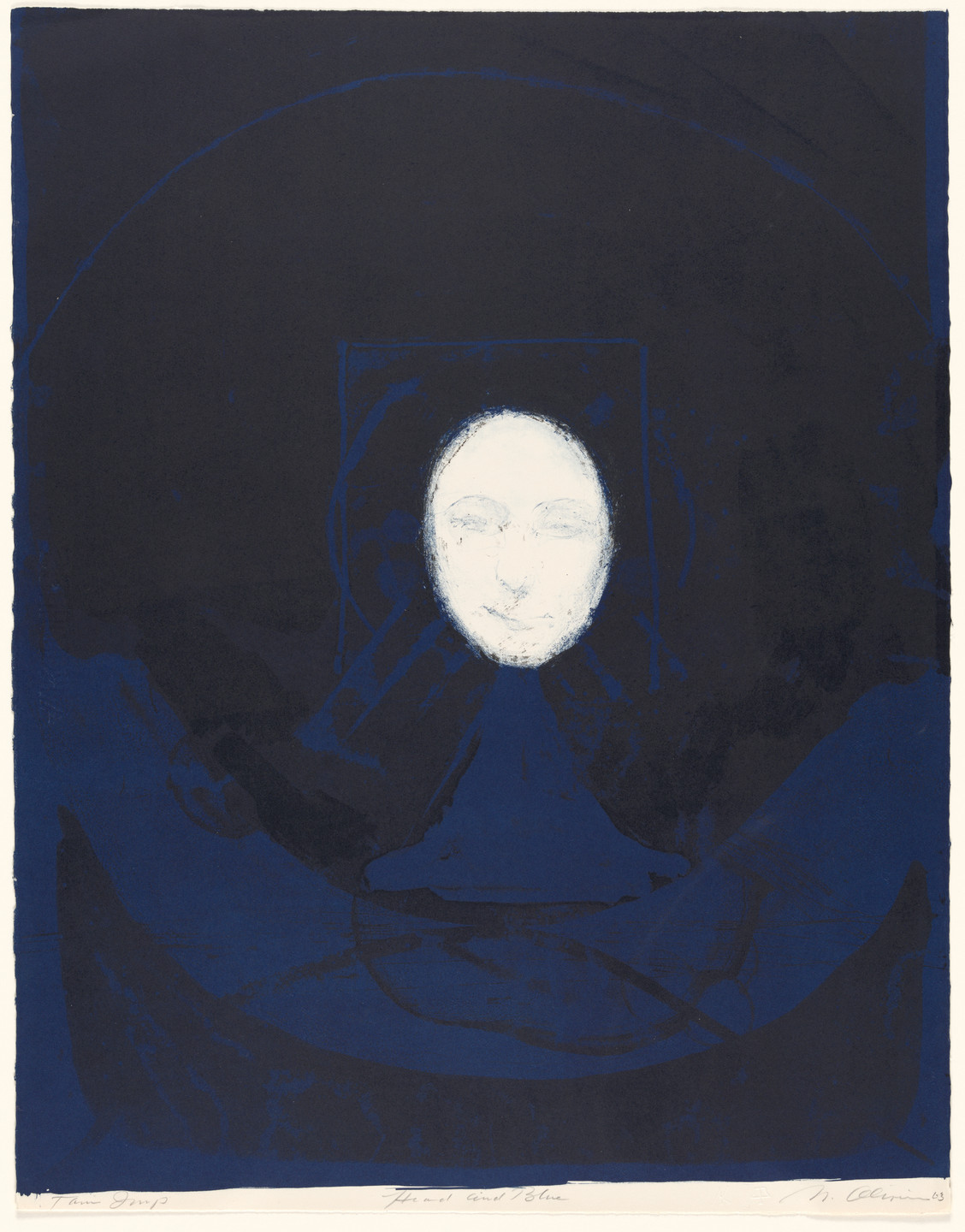 Nathan Oliveira. Head and Blue. 1963 | MoMA