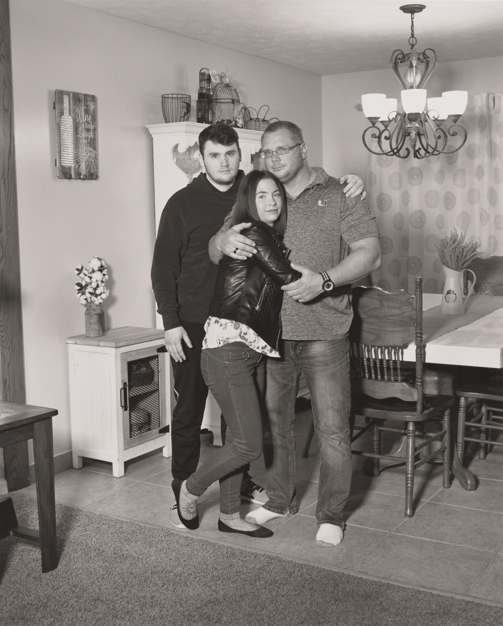 LaToya Ruby Frazier. Brian Shina with his daughter Marissa and his son ...