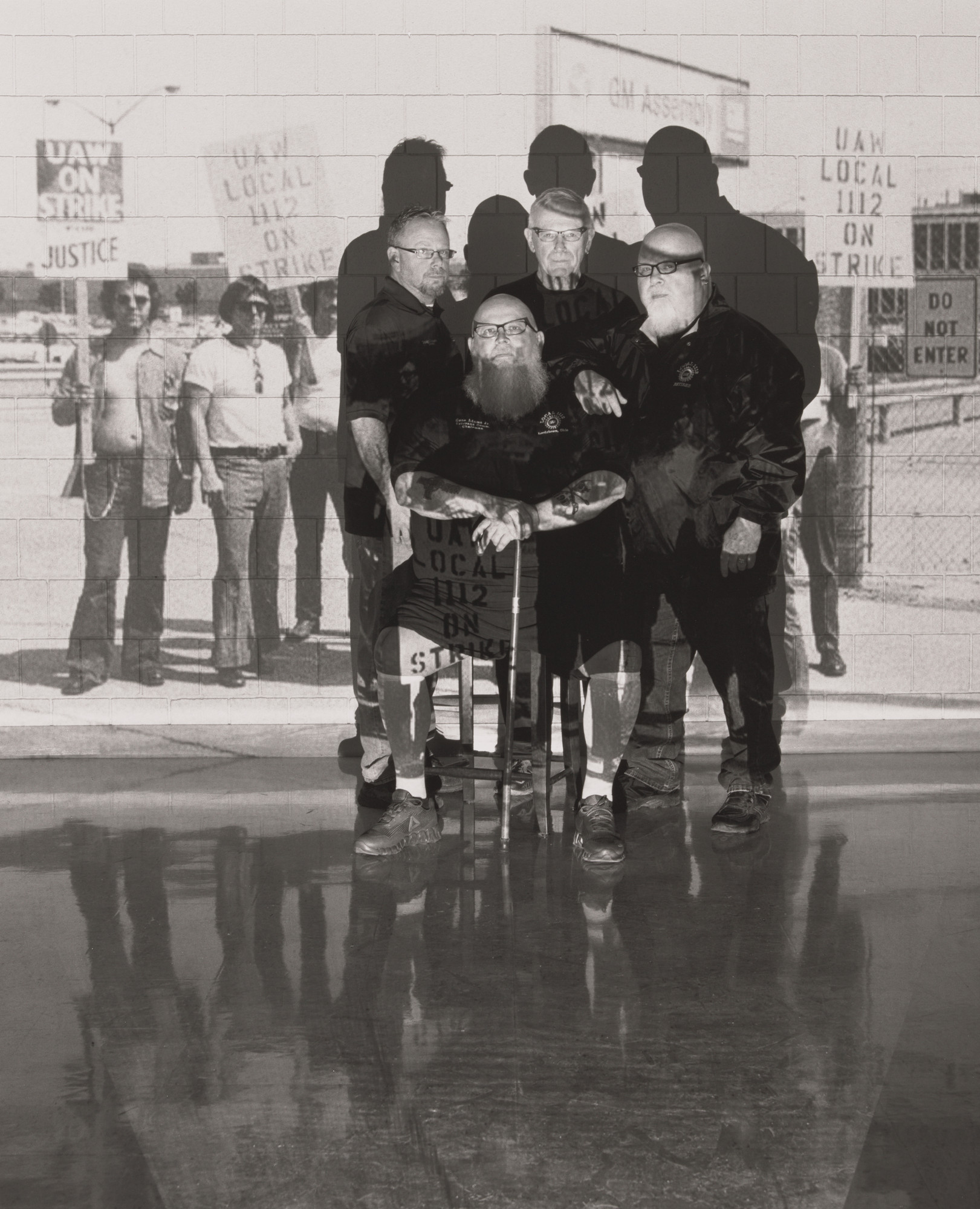 LaToya Ruby Frazier. Dan Adams, UAW Local 1112, Trustee, with his ...
