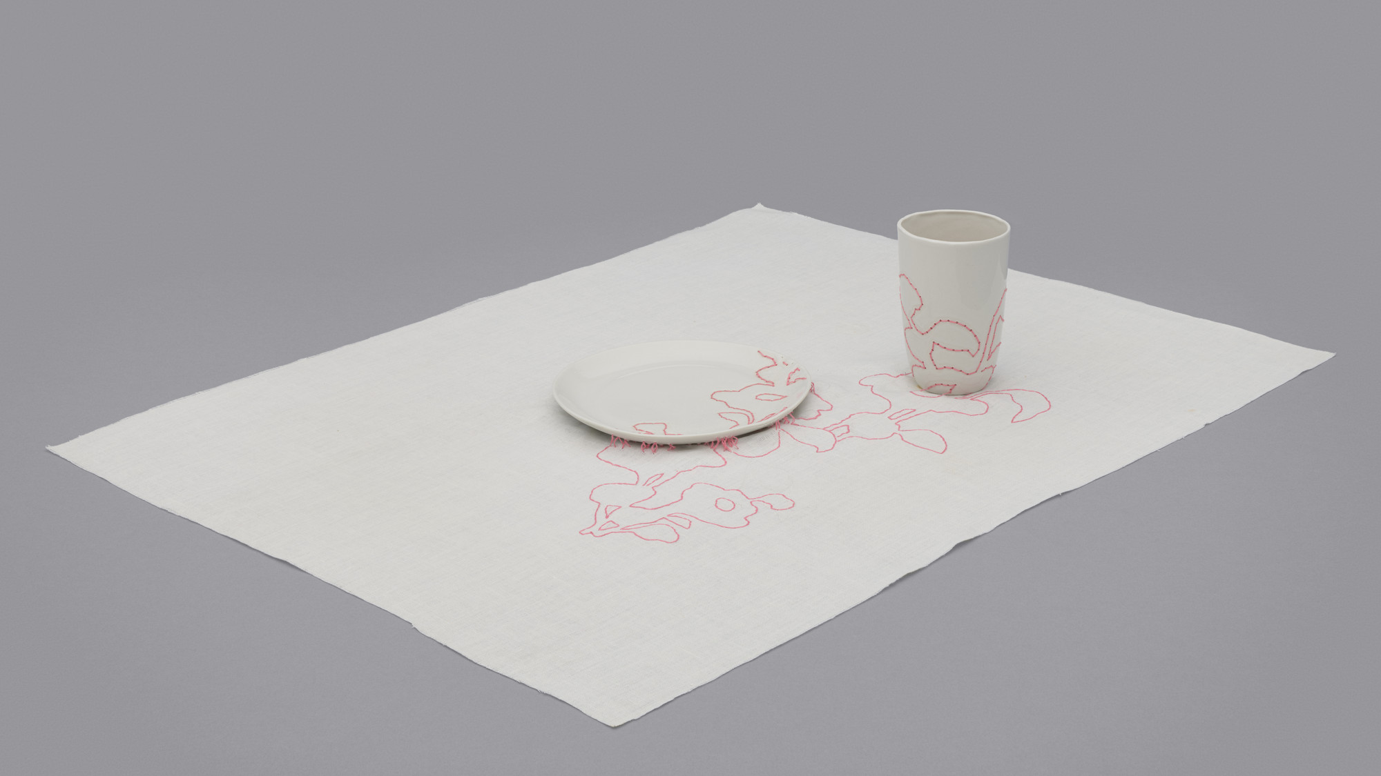 Hella Jongerius. Embroidered tablecloth. 2000 | MoMA