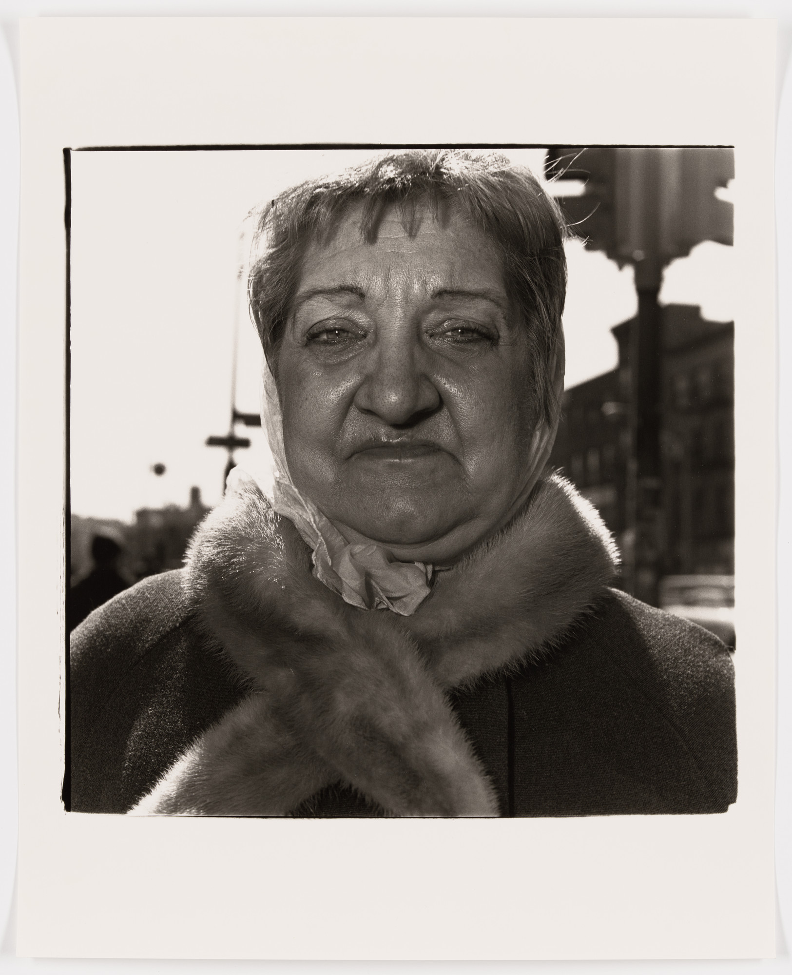 Diane Arbus. Woman with a fur collar on the street, N.Y.C., 1968. 1968 ...