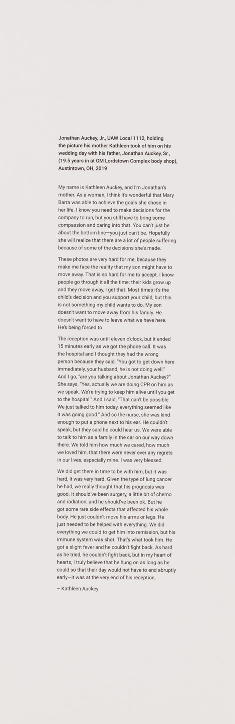 LaToya Ruby Frazier. Text. 2019 | MoMA