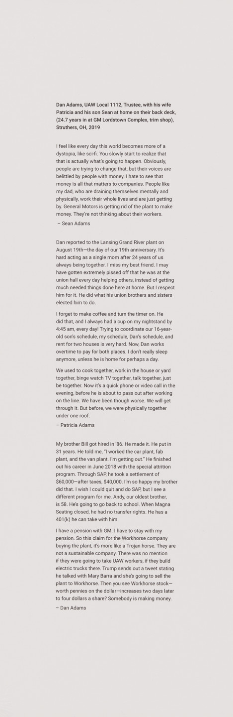 LaToya Ruby Frazier. Text. 2019 | MoMA