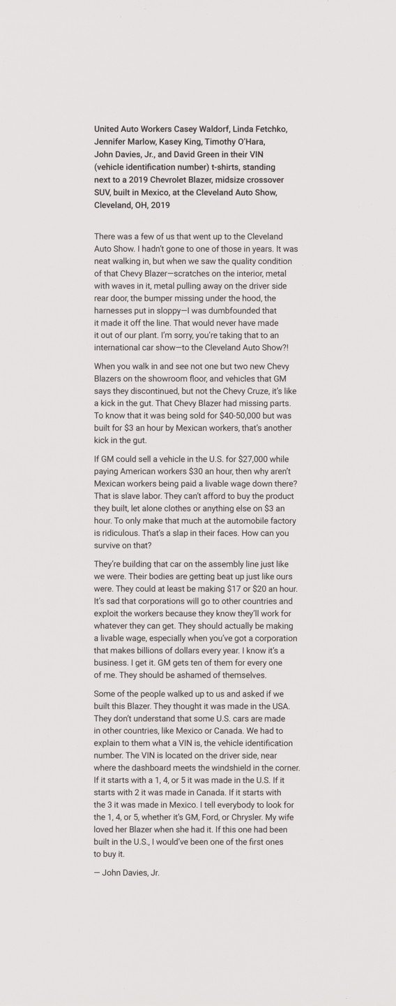 LaToya Ruby Frazier. Text. 2019 | MoMA