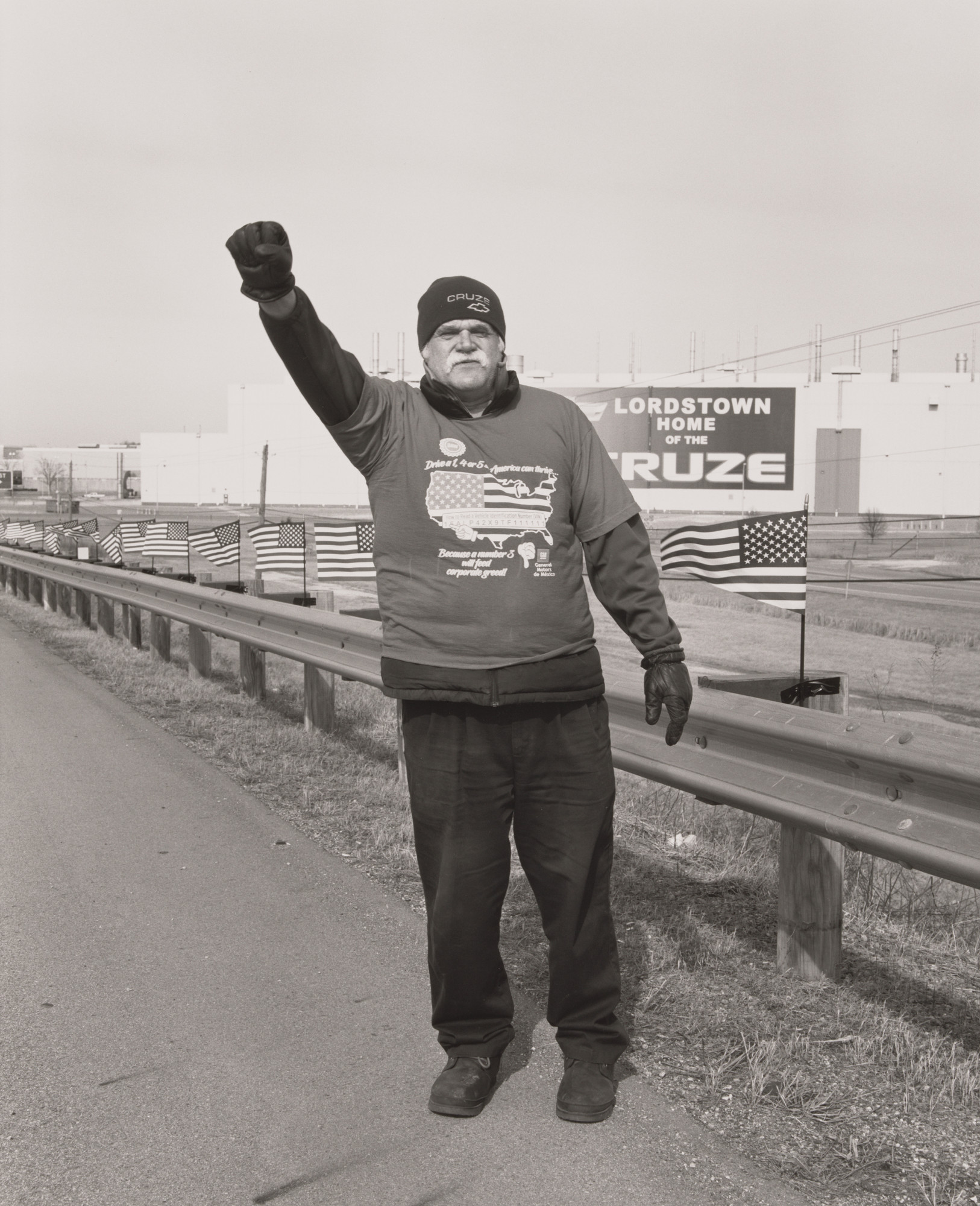 LaToya Ruby Frazier. Werner Lange, 45-day vigil, standing on Ellsworth ...