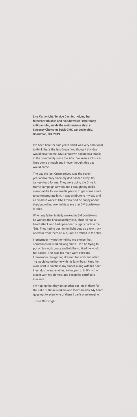 LaToya Ruby Frazier. Text. 2019 | MoMA