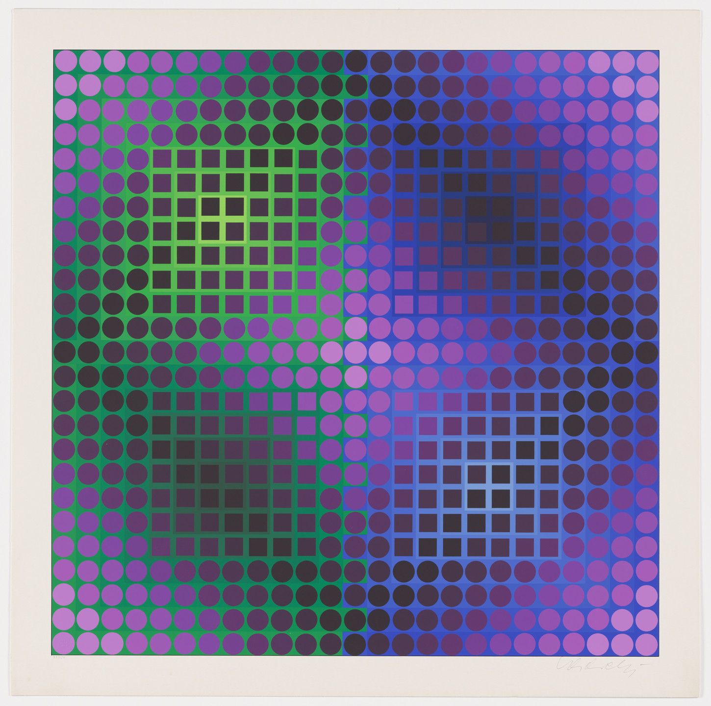 Victor Vasarely. Untitled from the portfolio Permutations. 1968 | MoMA