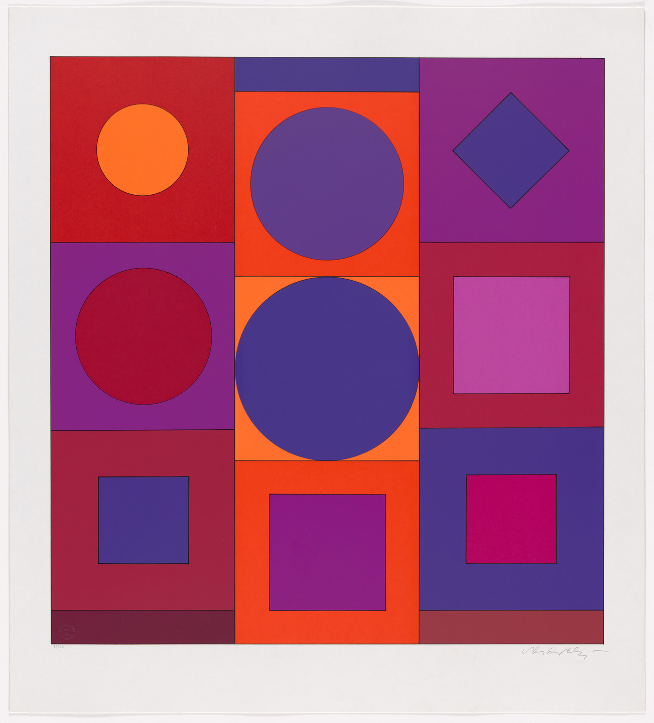 Victor Vasarely. Korund from the portfolio Lapidaire. 1966 | MoMA