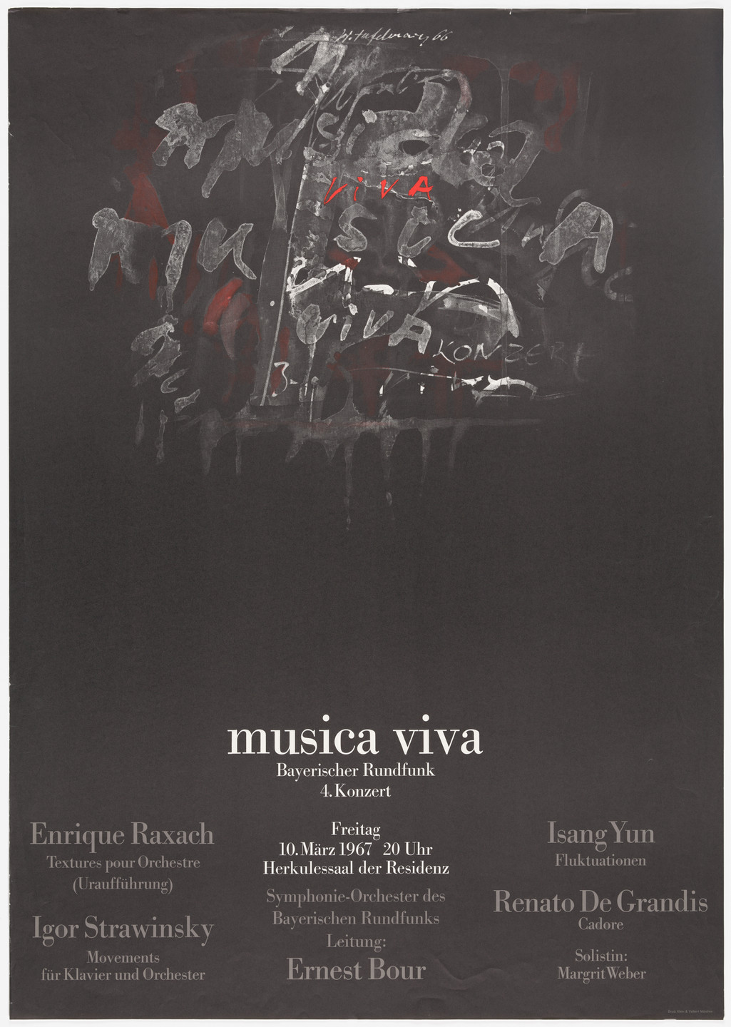 Walter Tafelmaier. Musica Viva. 1966 | MoMA