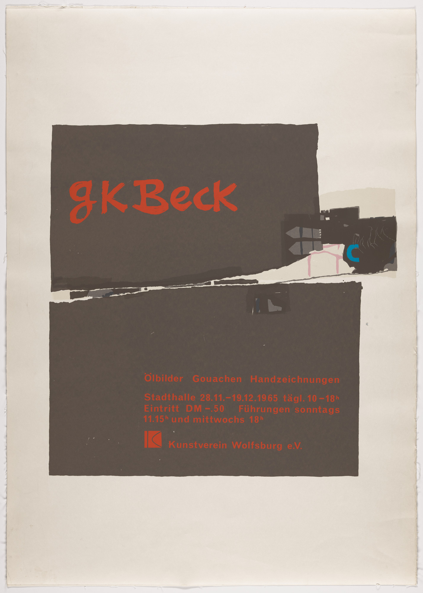 Gustav K. Beck. G. K. Beck, Olbilder, Gouachen, Handzeichnungen. 1965 ...