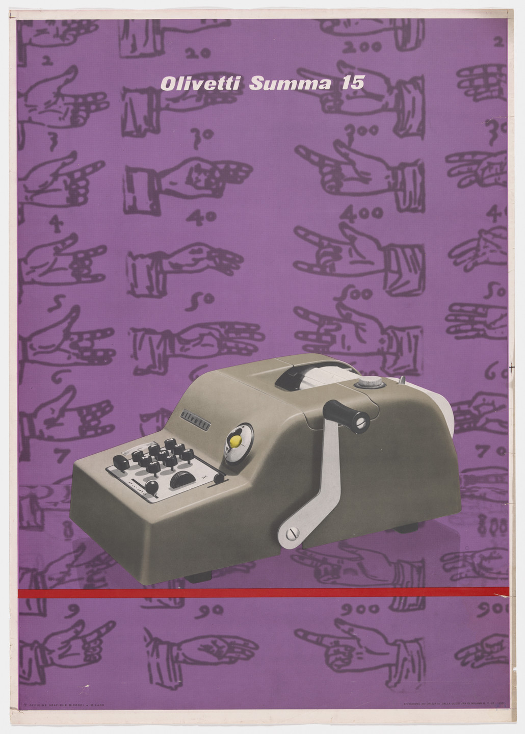 Giovanni Pintori. Olivetti Summa 15. c.1950 | MoMA