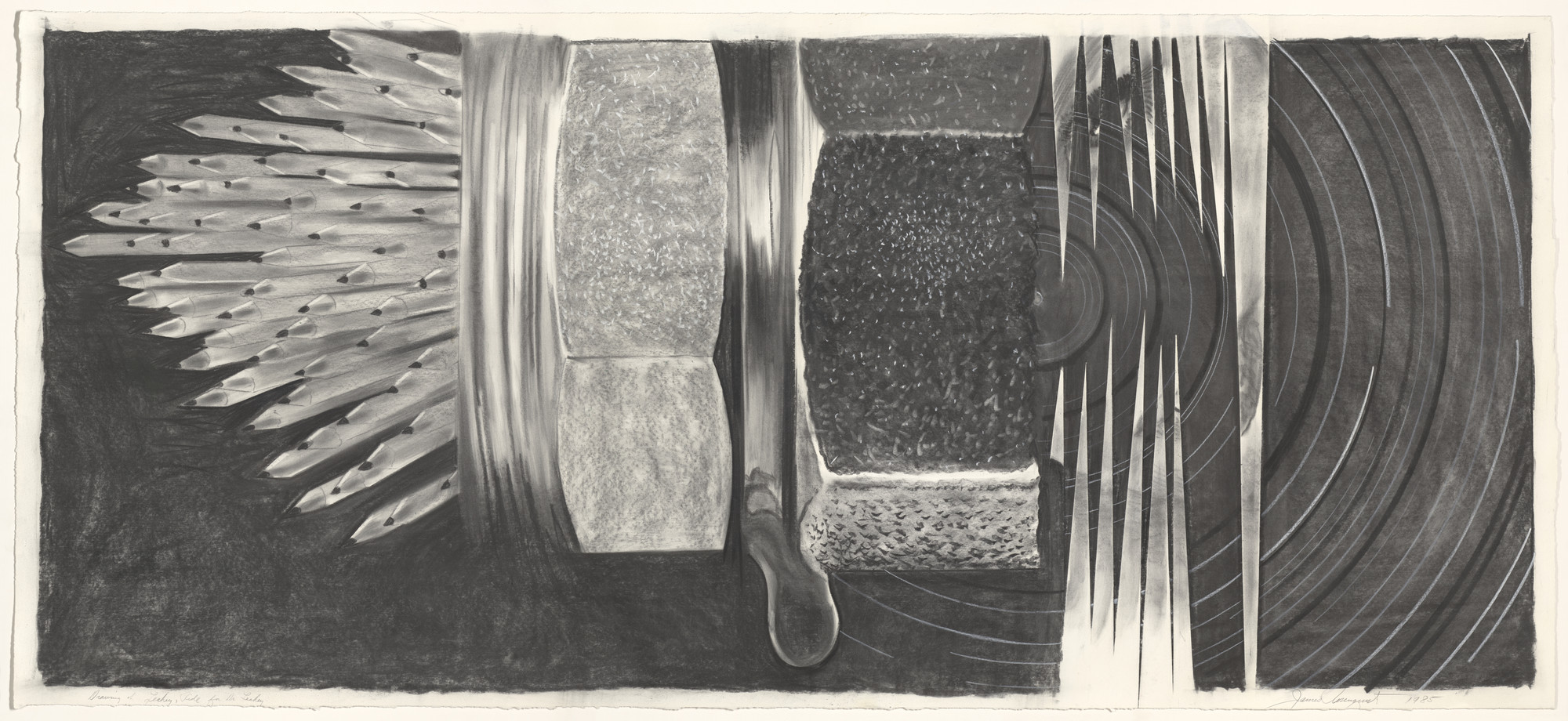 James Rosenquist. Drawing of Leakey, Ride for Dr. Leakey. 1985 | MoMA