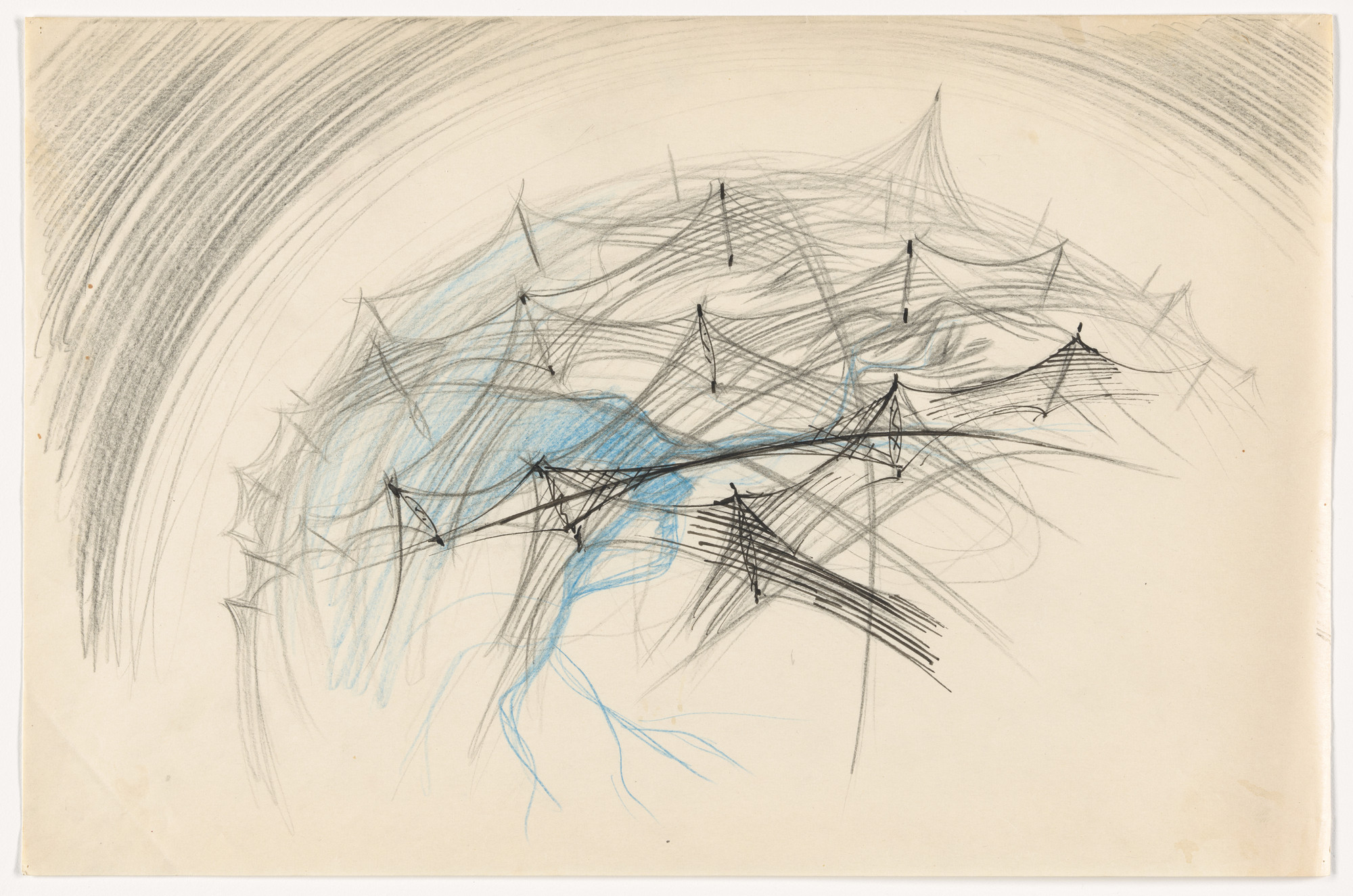 Takis Zenetos. Electronic Urbanism project (Urban grid enveloping the globe). 1962 | MoMA