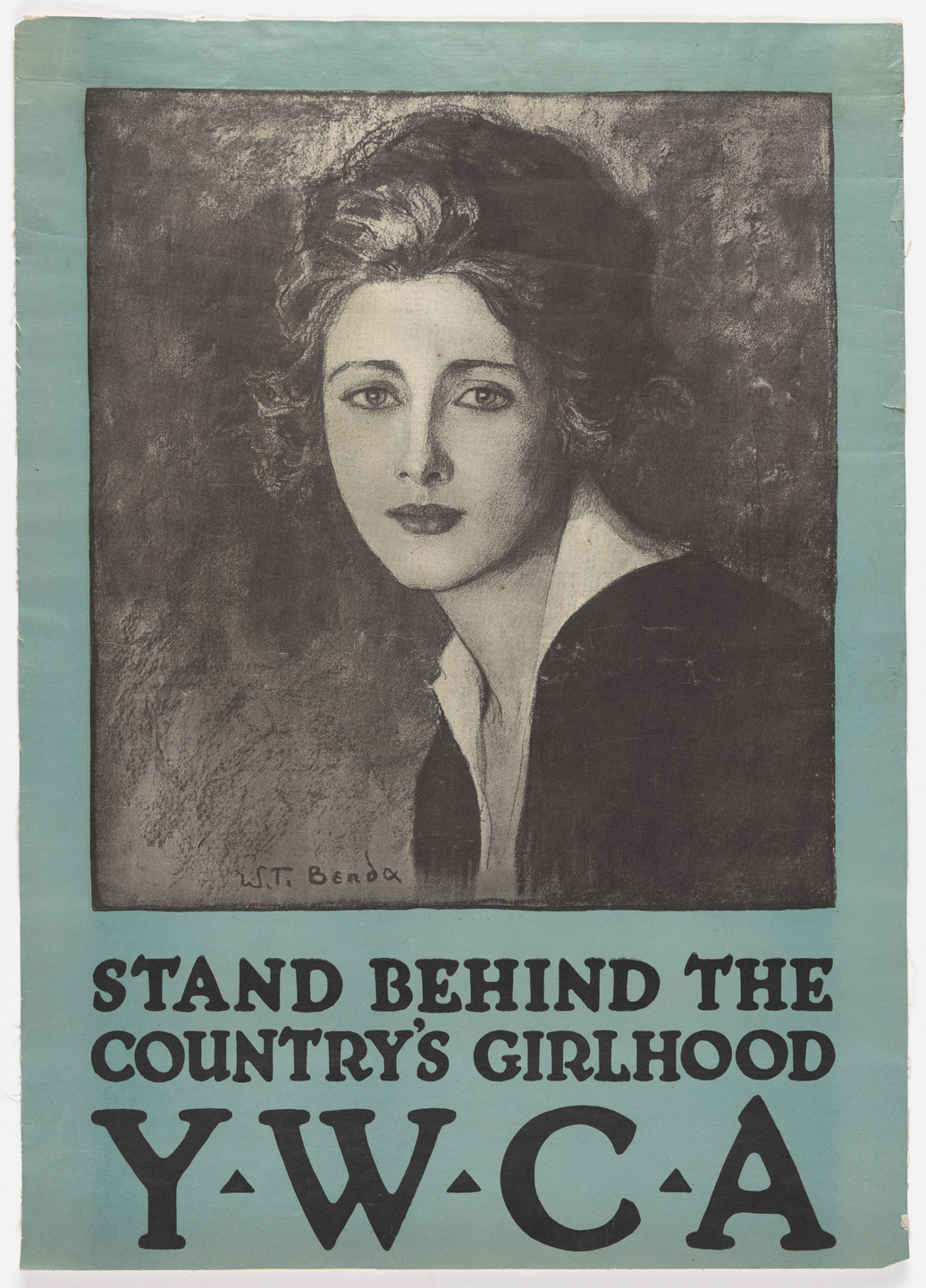 W. T. Benda. Stand Behind the Country's Girlhood. 1918 | MoMA