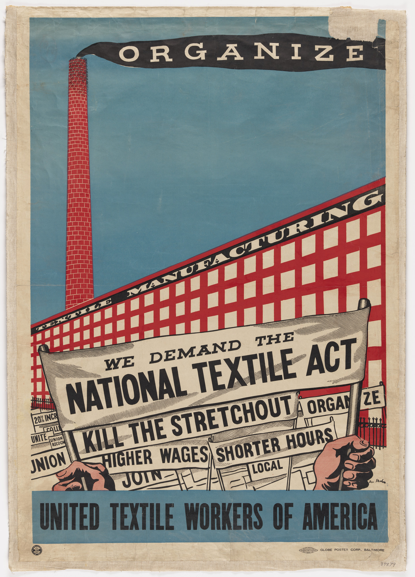 Ben Shahn. We Demand The National Textile Act. 1935 | MoMA