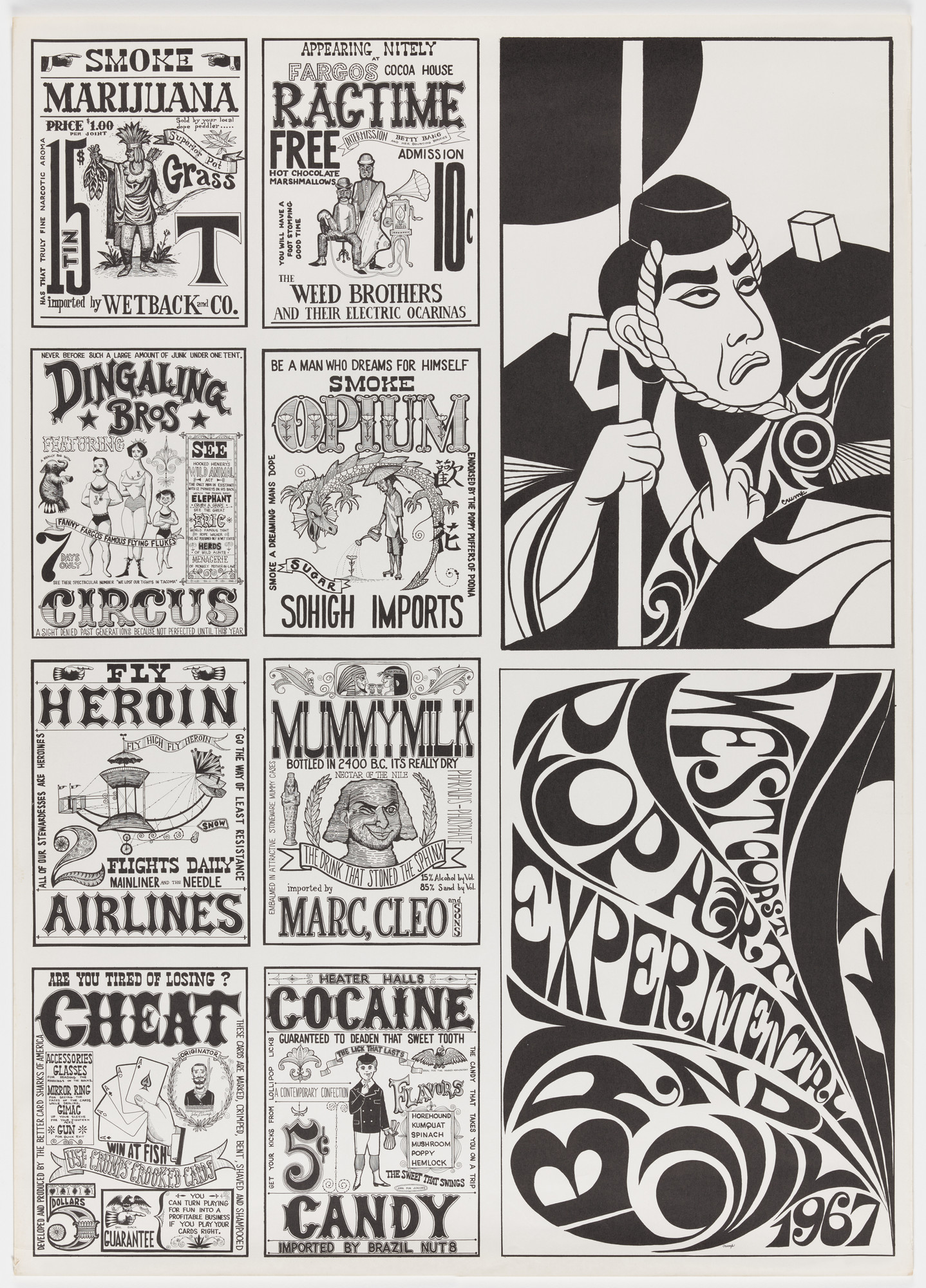 Roland (Rolly) Fargo Crump. The West Coast Pop Art Experimental Band. c ...