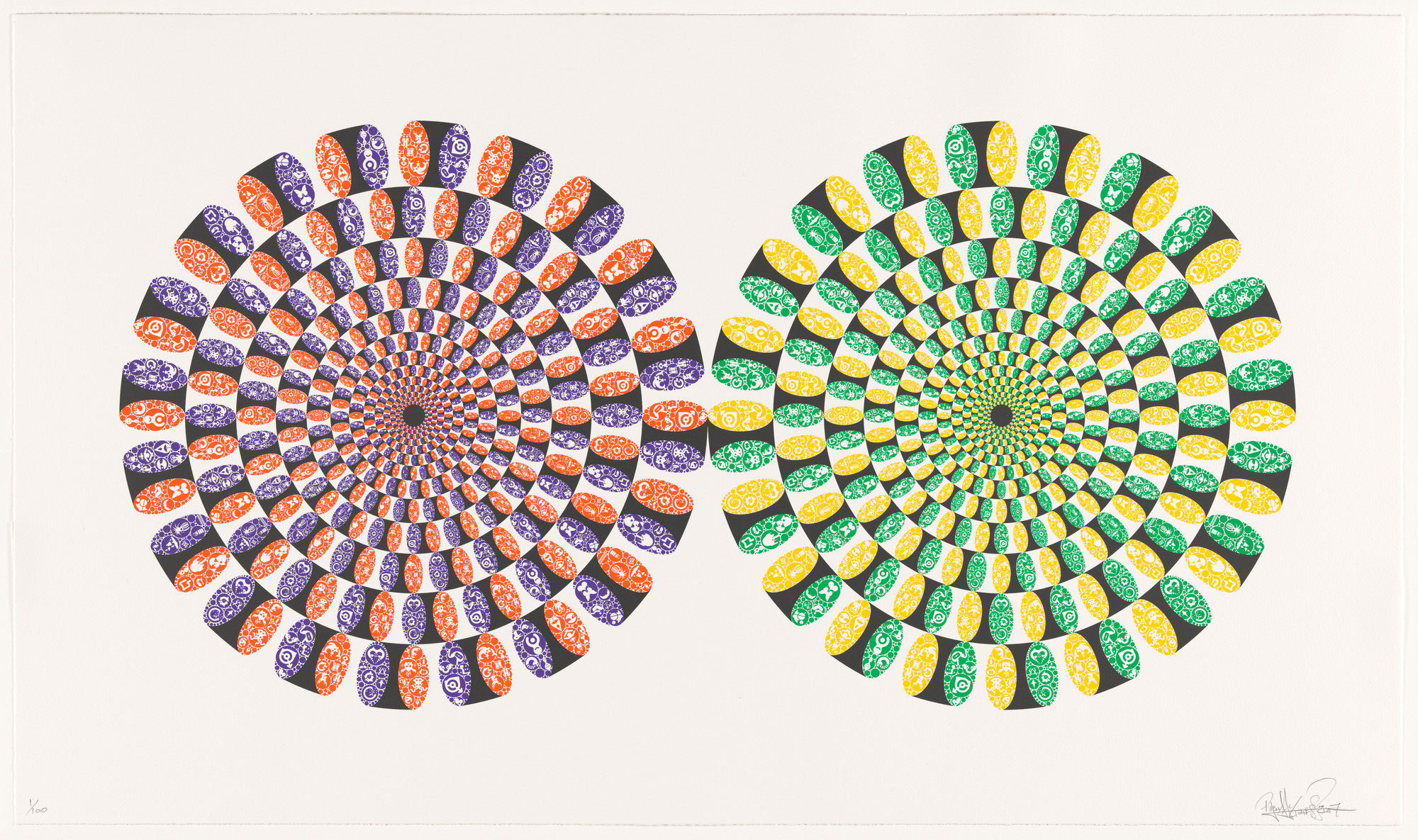 Ryan McGinness. Kaleiding Petals (Peripheral Drift Illusion). 2007 | MoMA