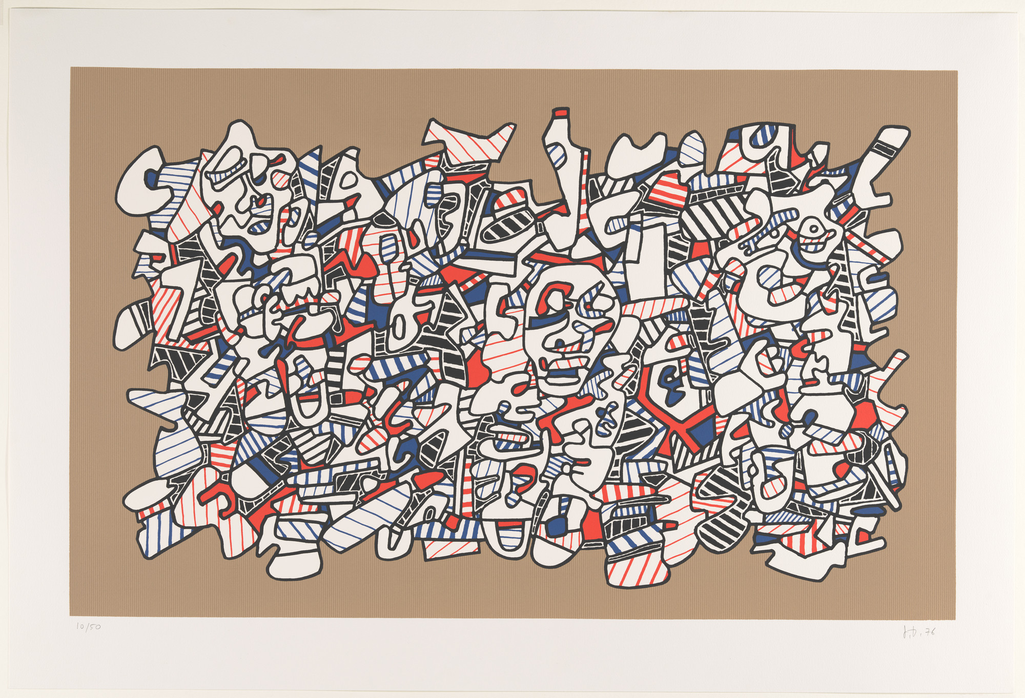 Jean Dubuffet. Site with Three Figures (Site avec trois personnages ...