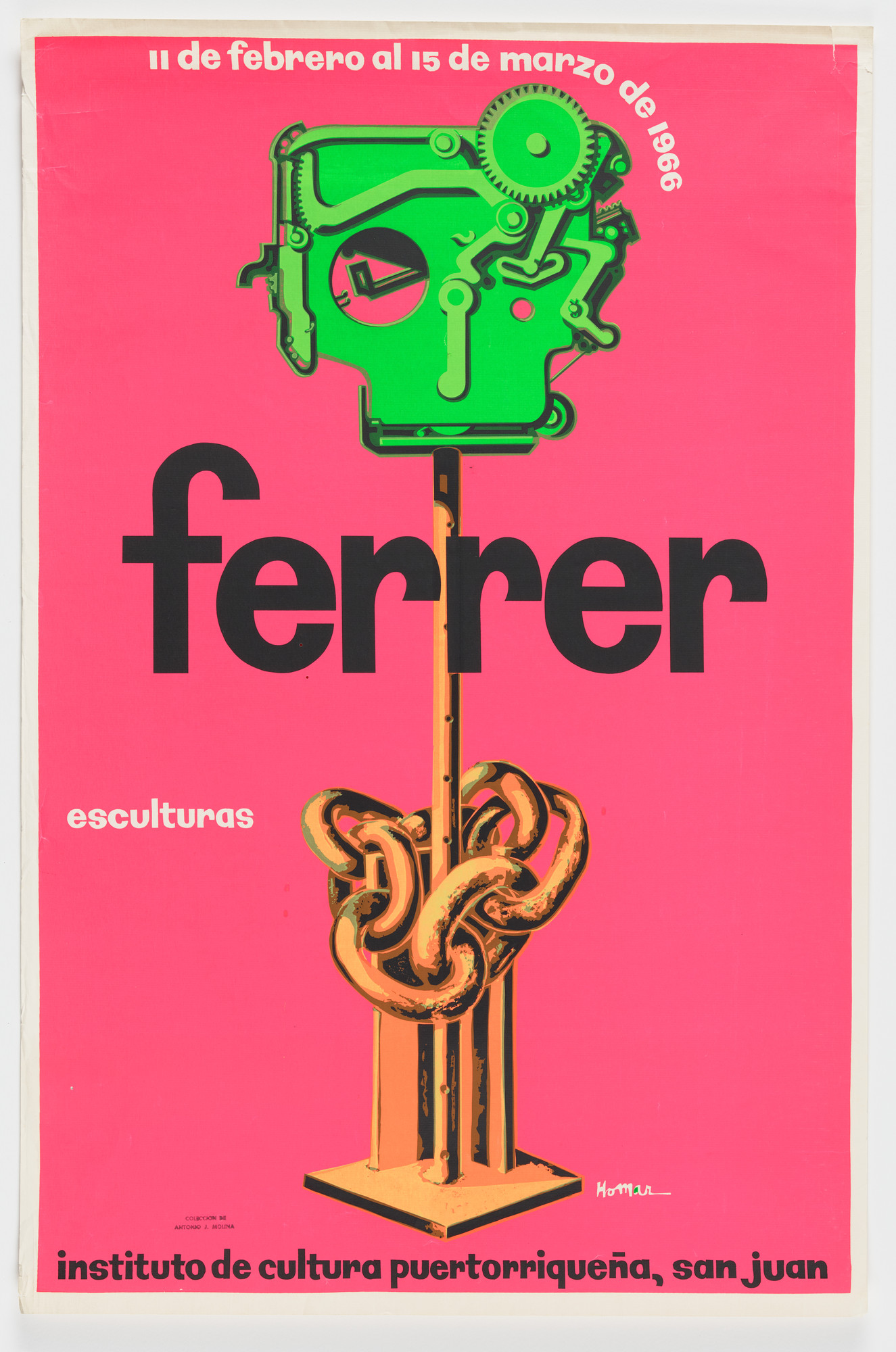 Lorenzo Homar. Escultura de Rafi Ferrer. 1966 | MoMA