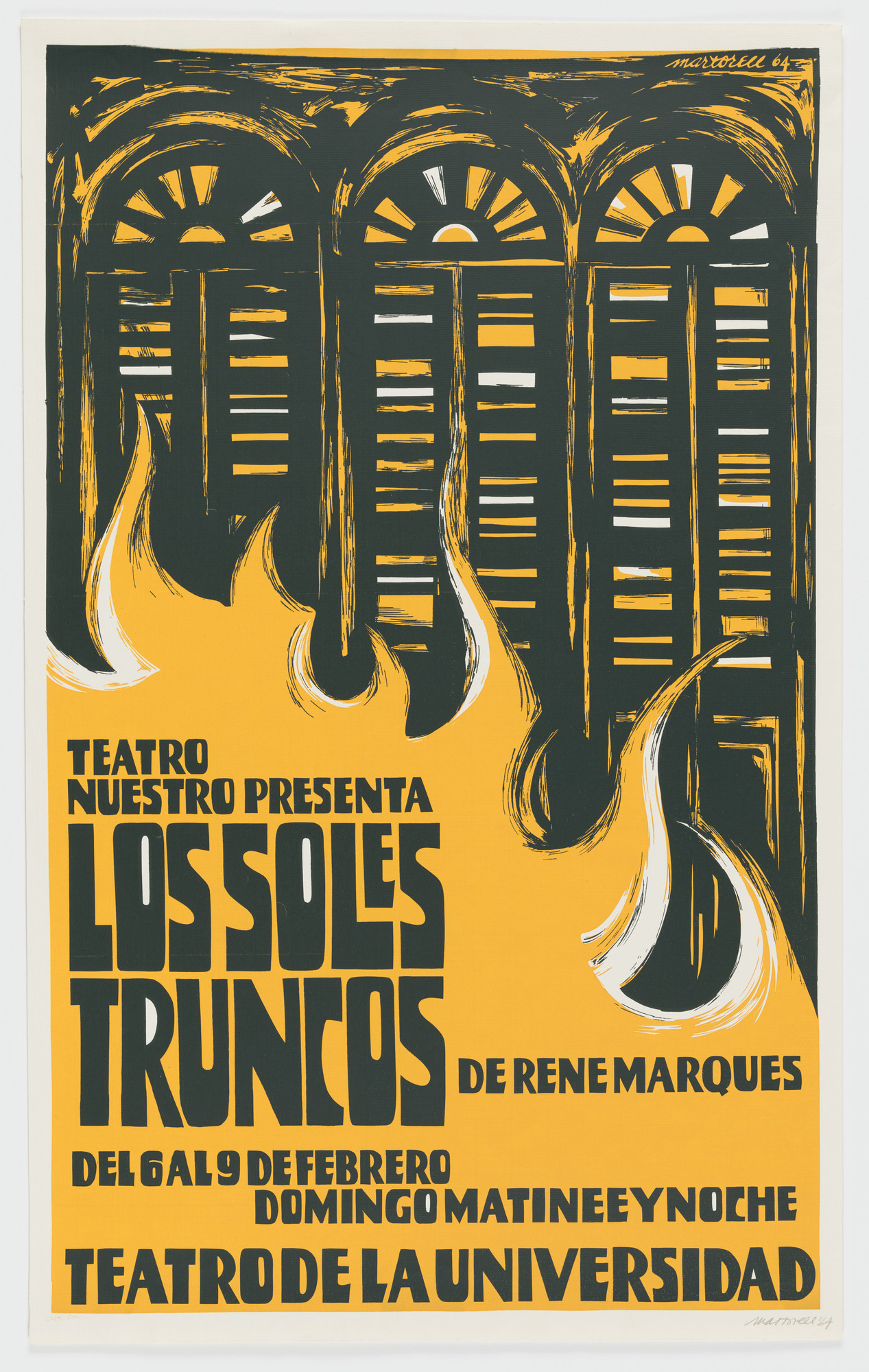 Antonio Martorell. Los Soles Truncos de Rene Marques (Poster for a ...