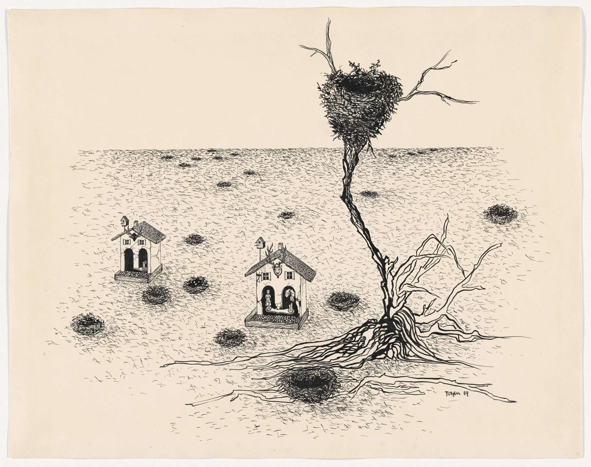 Toyen (Marie Čermínová). Untitled (Drawing for Střelnice [The Shooting ...