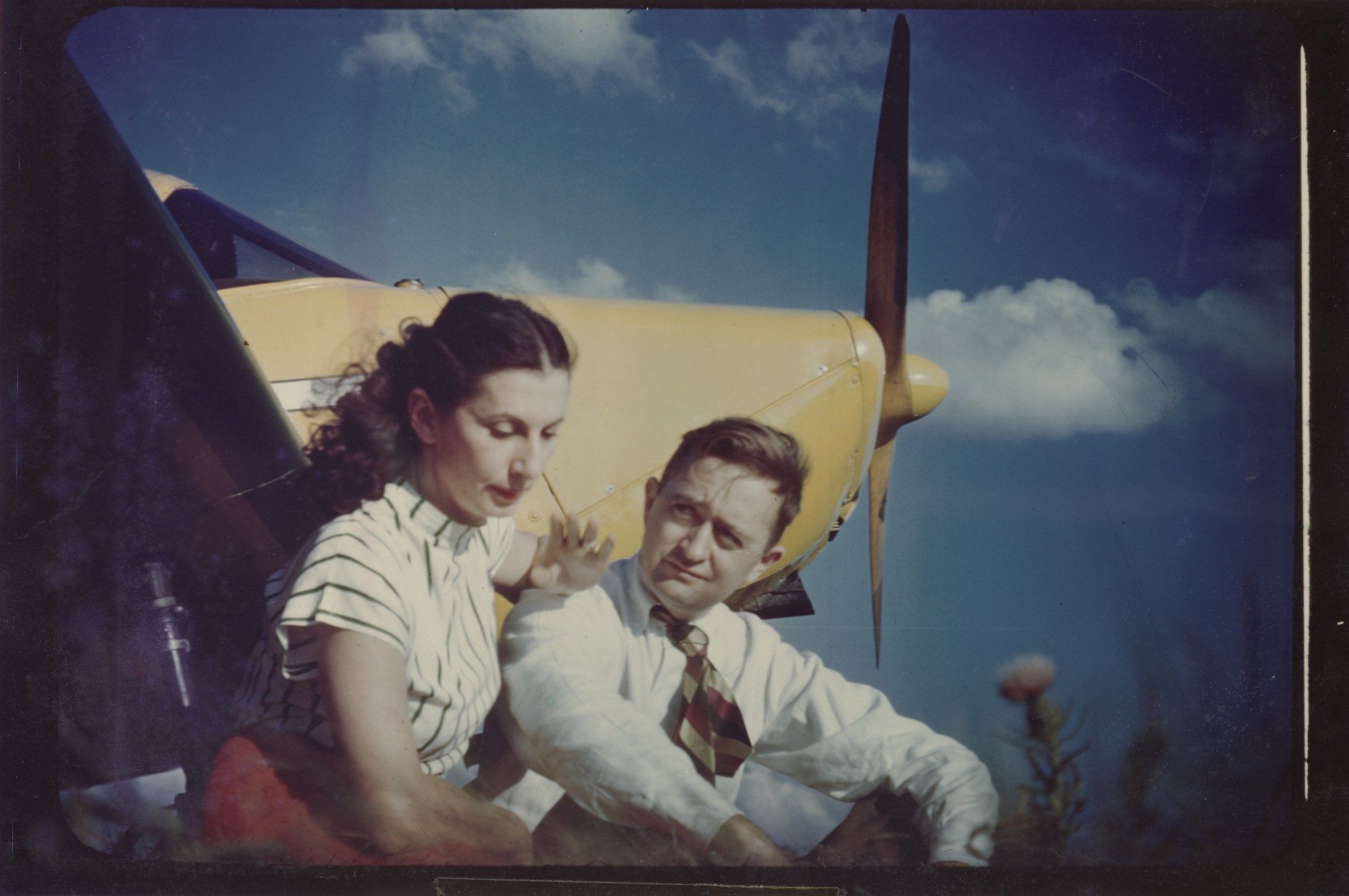 Unidentified photographer. Mariam and James McGlone with Their Piper Cub. 1946 | MoMA