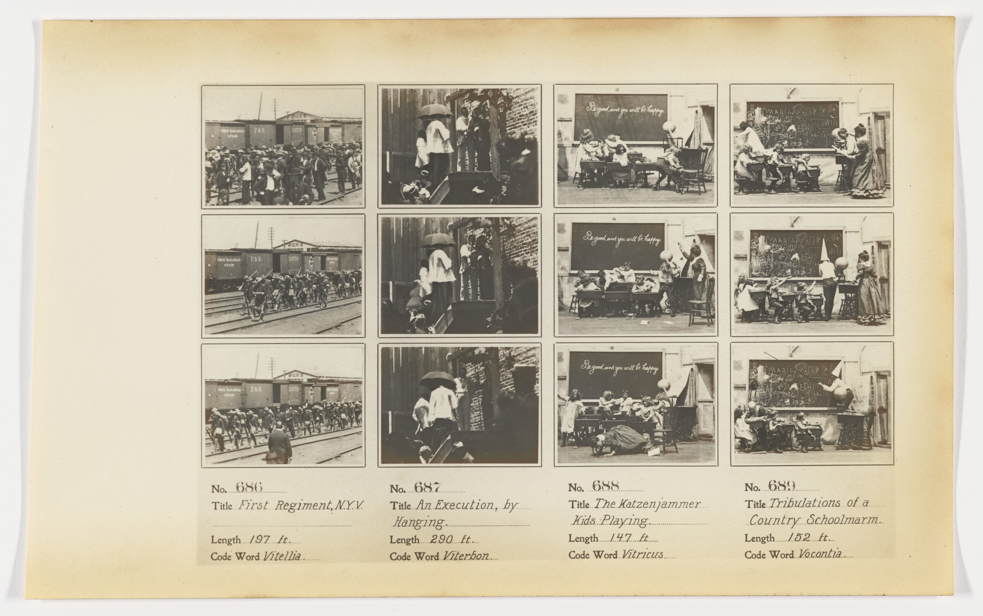 American Mutoscope and Biograph Company. 686. First Regiment, N.Y.V ...