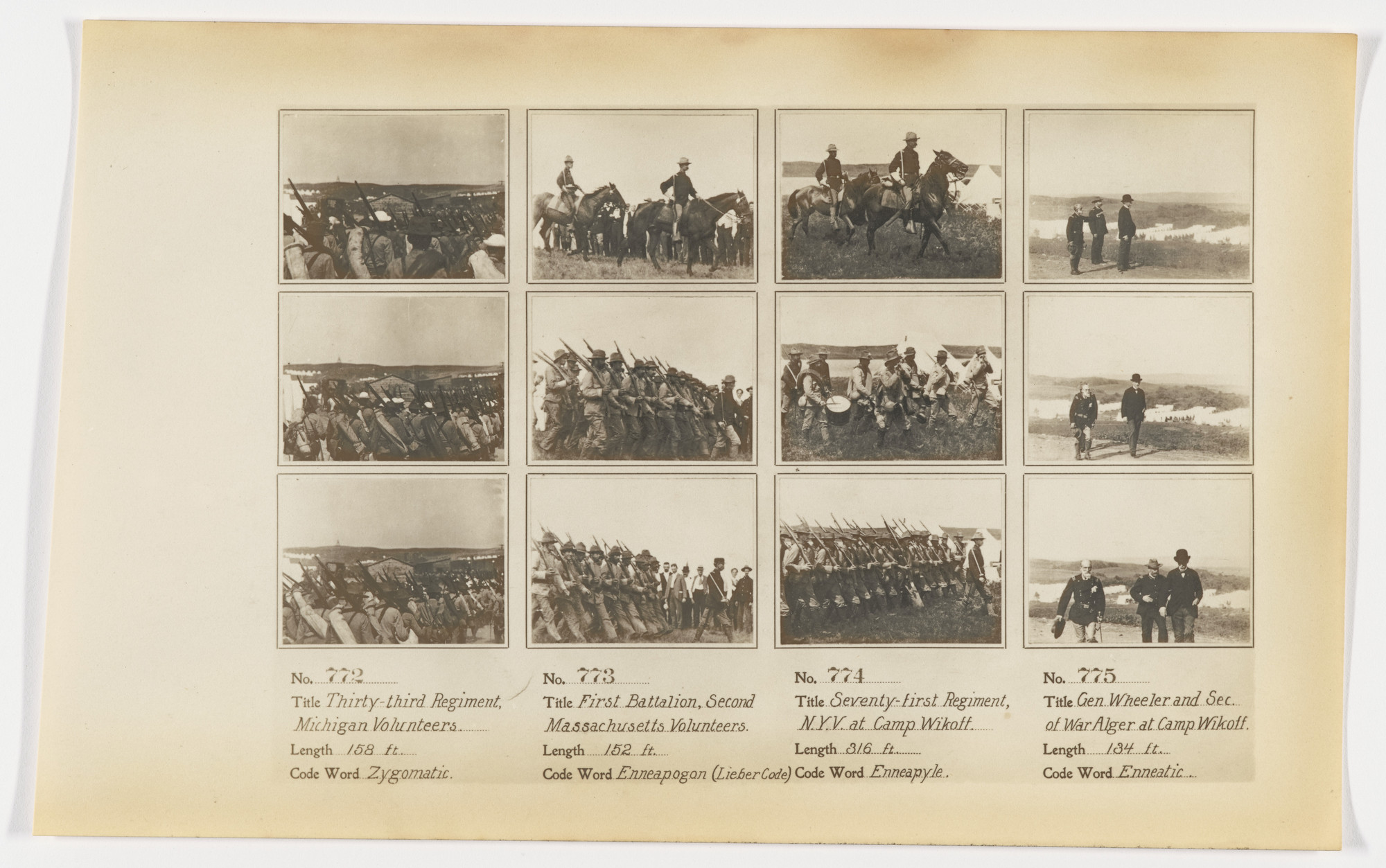 American Mutoscope and Biograph Company. 772. Thirty-third Regiment ...