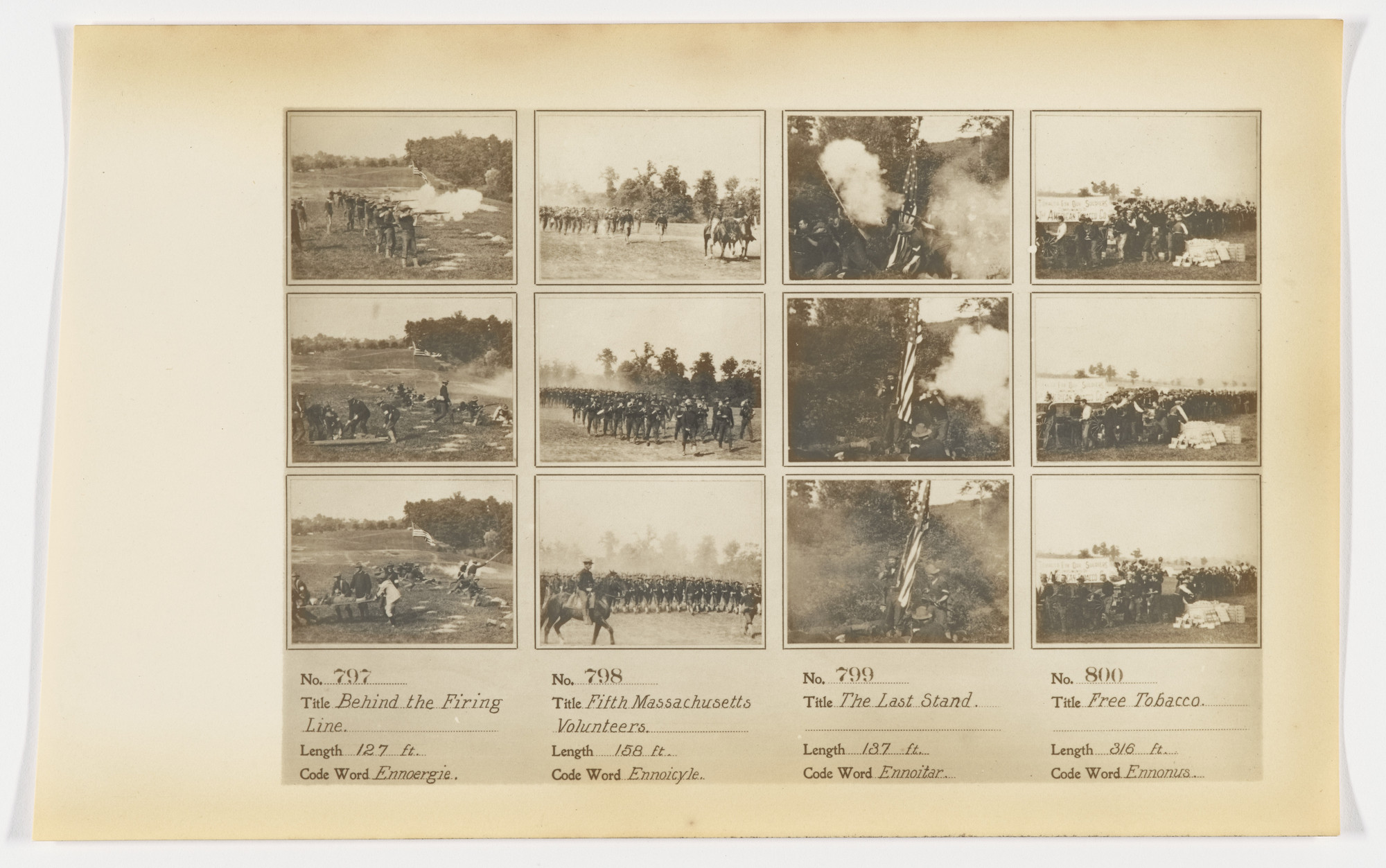 American Mutoscope and Biograph Company. 797. Behind the Firing Line ...