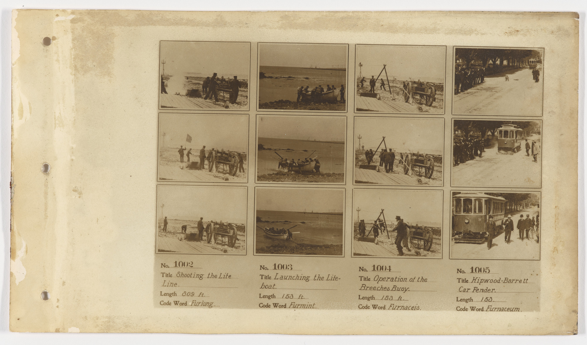 American Mutoscope and Biograph Company. 1002. Shooting the Life Line ...