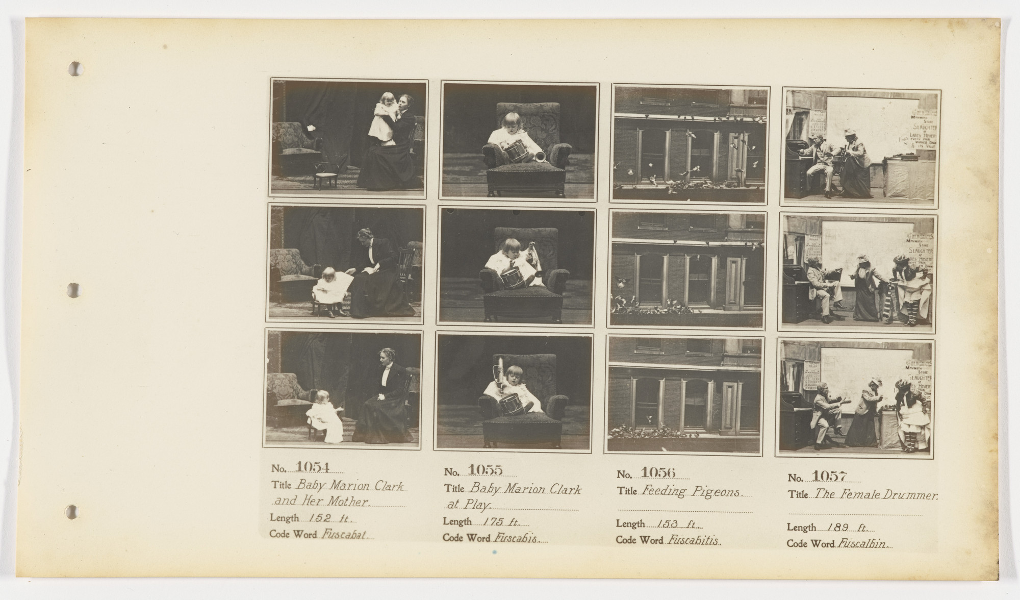 American Mutoscope and Biograph Company. 1054. Baby Marion Clark and ...