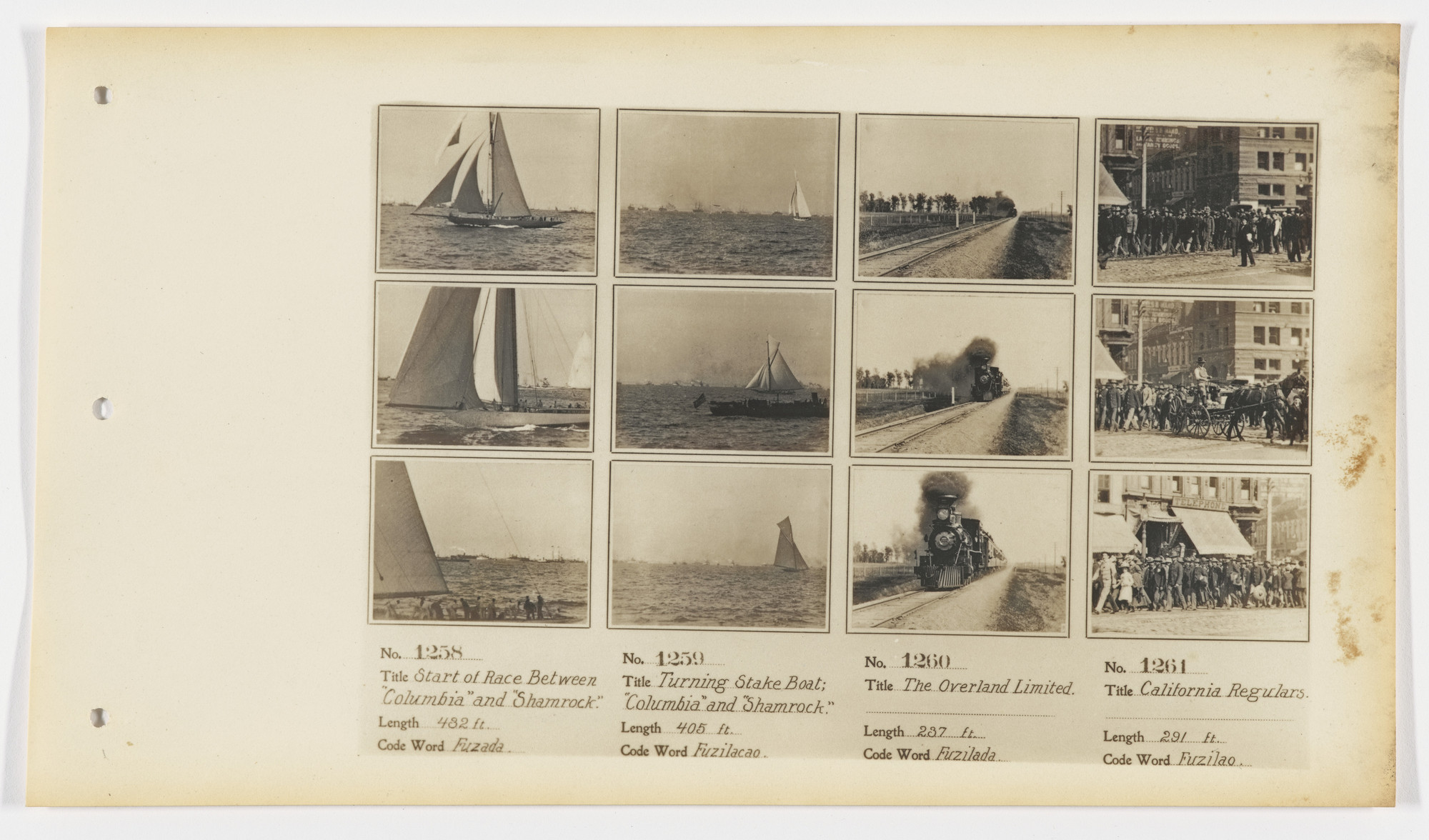 American Mutoscope and Biograph Company. 1258. Start of the Race ...