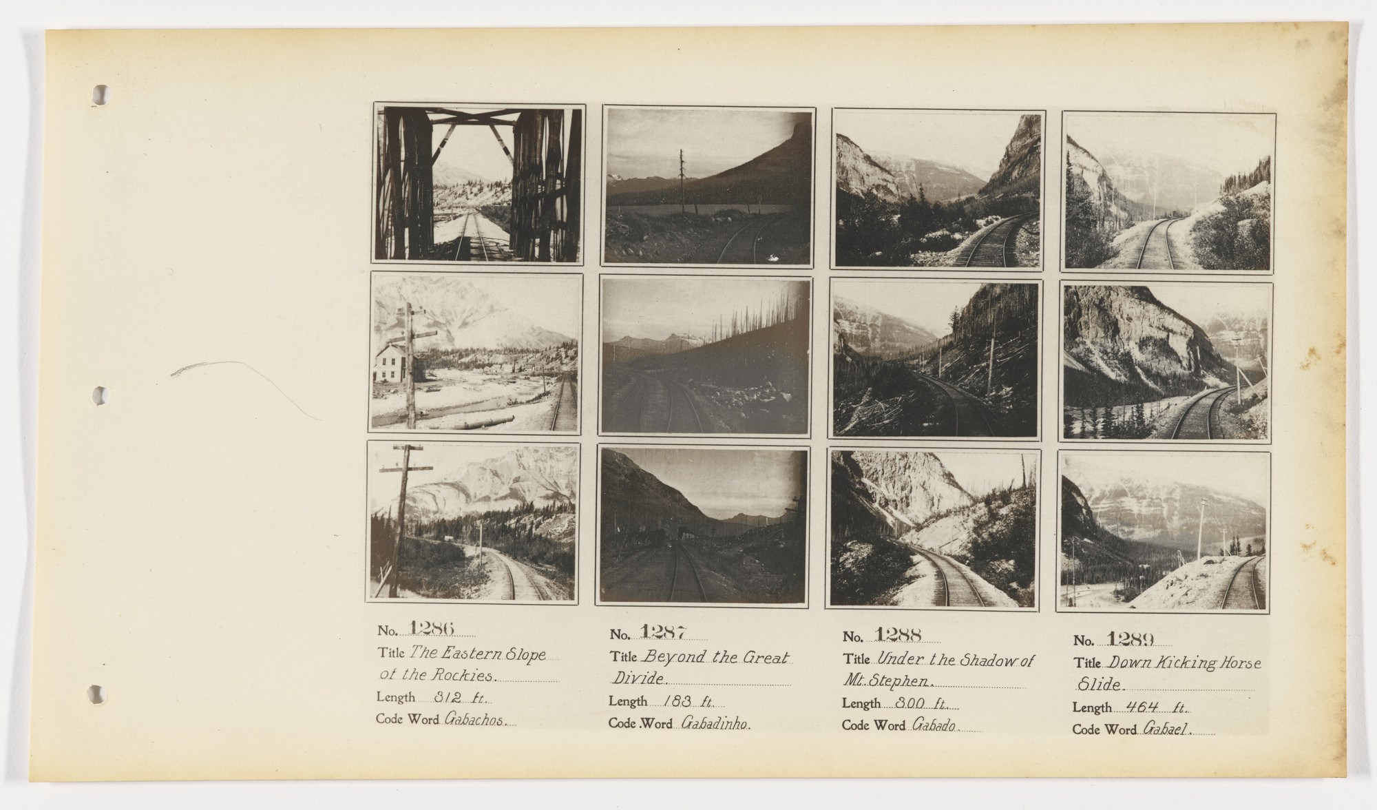 American Mutoscope and Biograph Company. 1286. The Eastern Slope of the ...