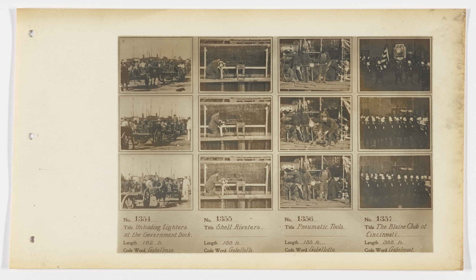 American Mutoscope and Biograph Company. 1354. Unloading Lighters at ...