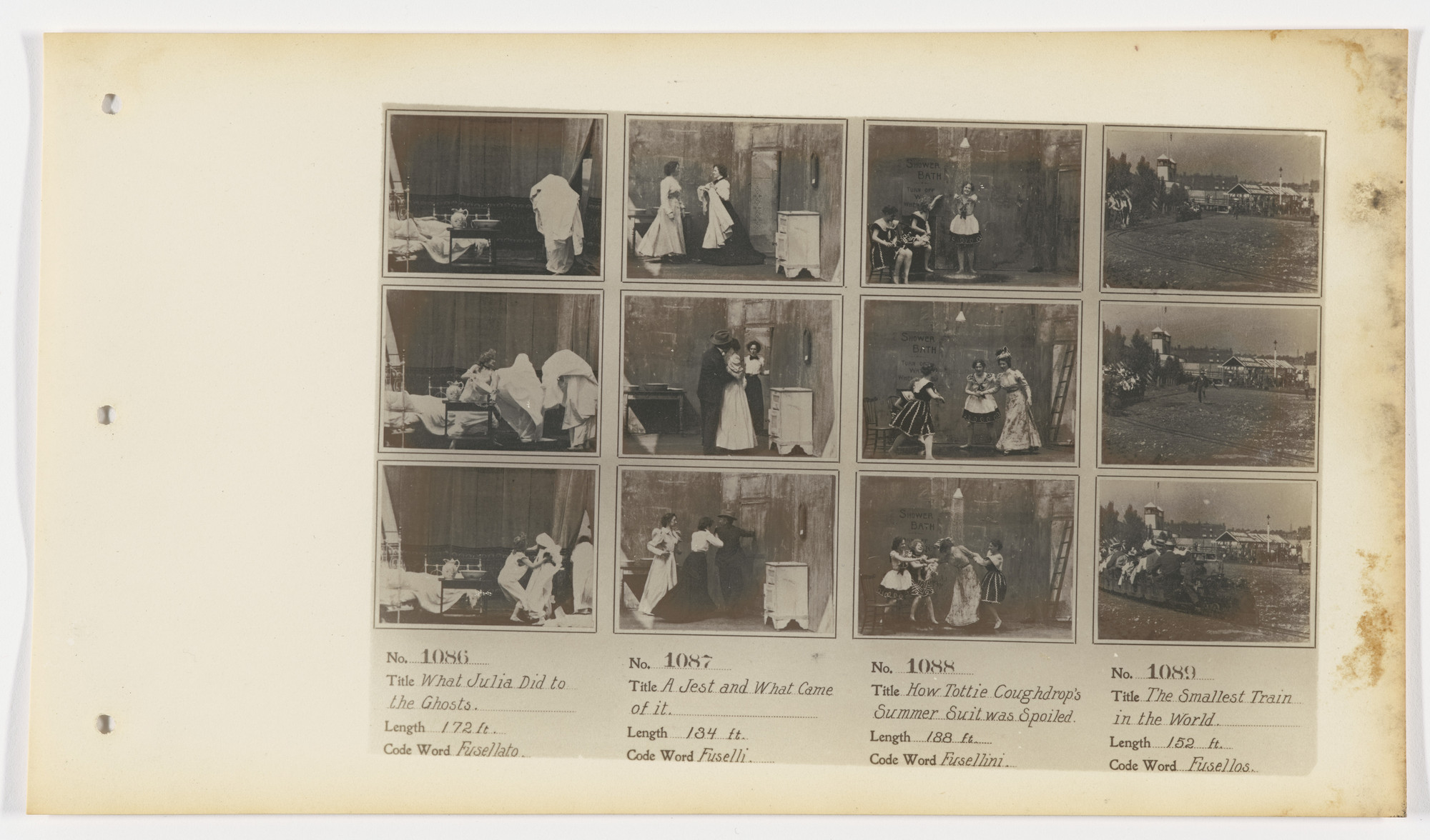 American Mutoscope and Biograph Company. 1086. What Julia Did to the ...