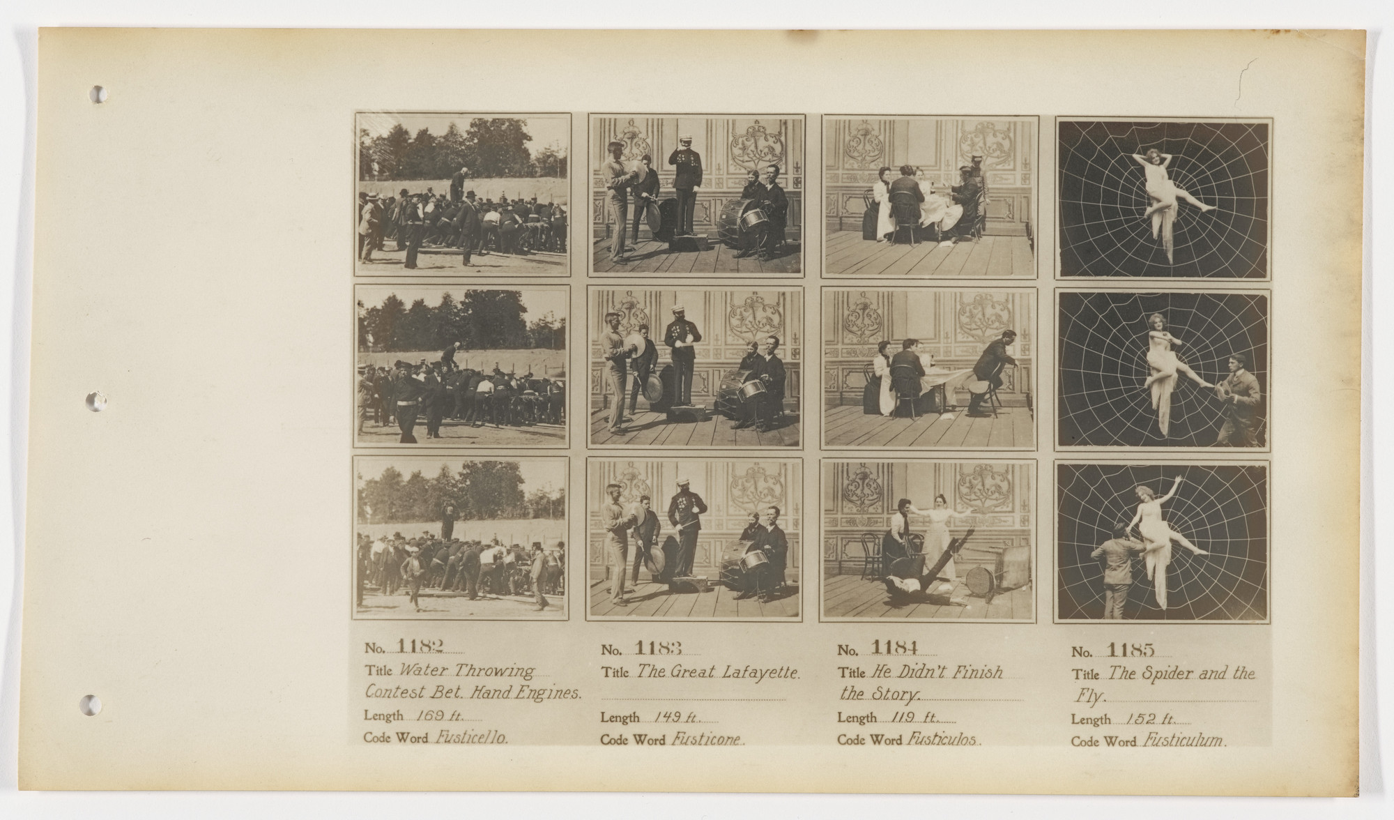 American Mutoscope and Biograph Company. 1182. Water Throwing Contest ...