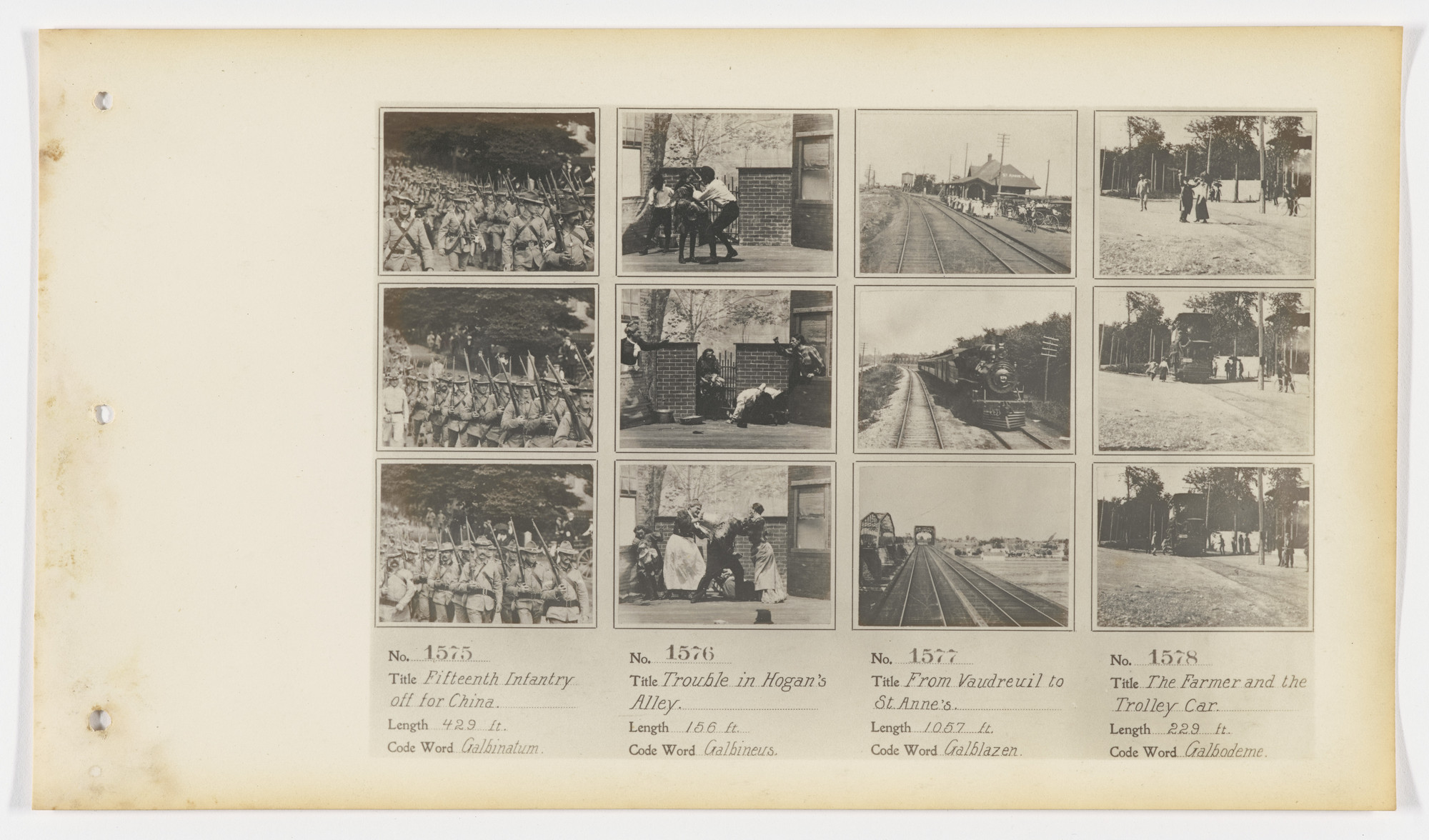 American Mutoscope and Biograph Company. 1575. Fifteenth Infantry off ...