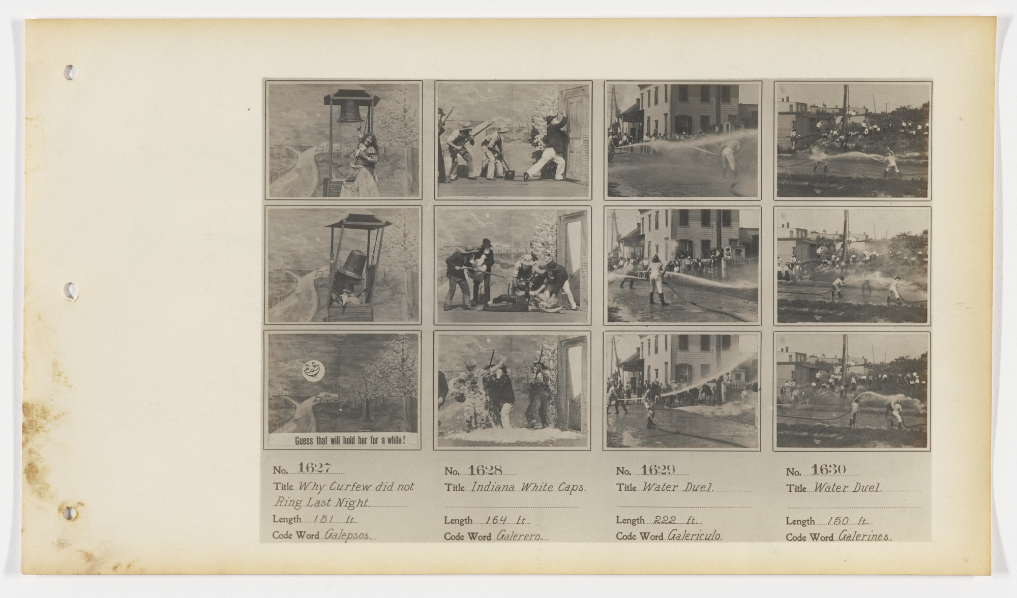 American Mutoscope and Biograph Company. 1627. Why Curfew Did Not Ring ...