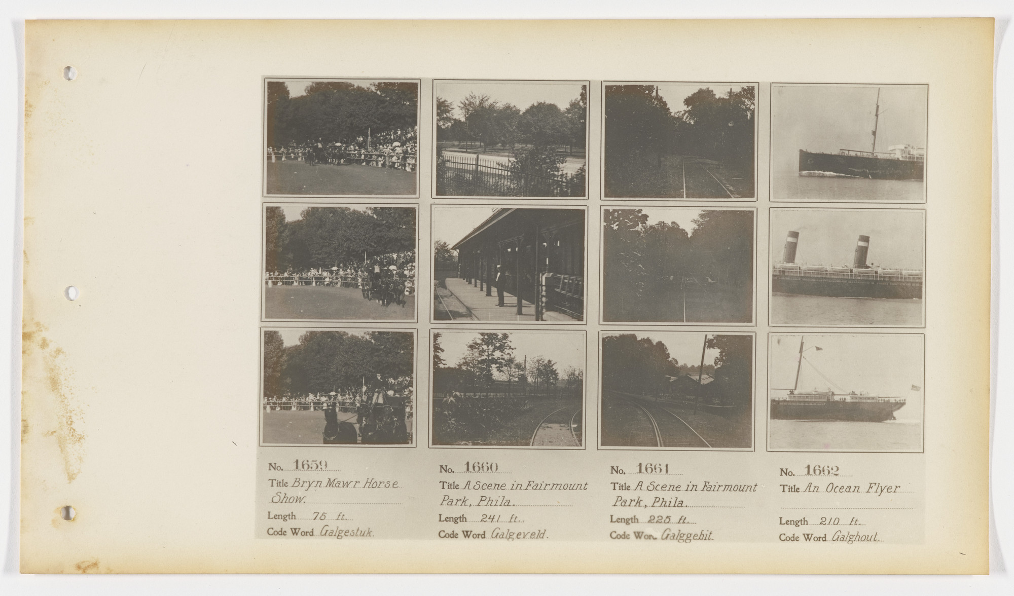American Mutoscope and Biograph Company. 1659. Bryn Mawr Horse Show ...