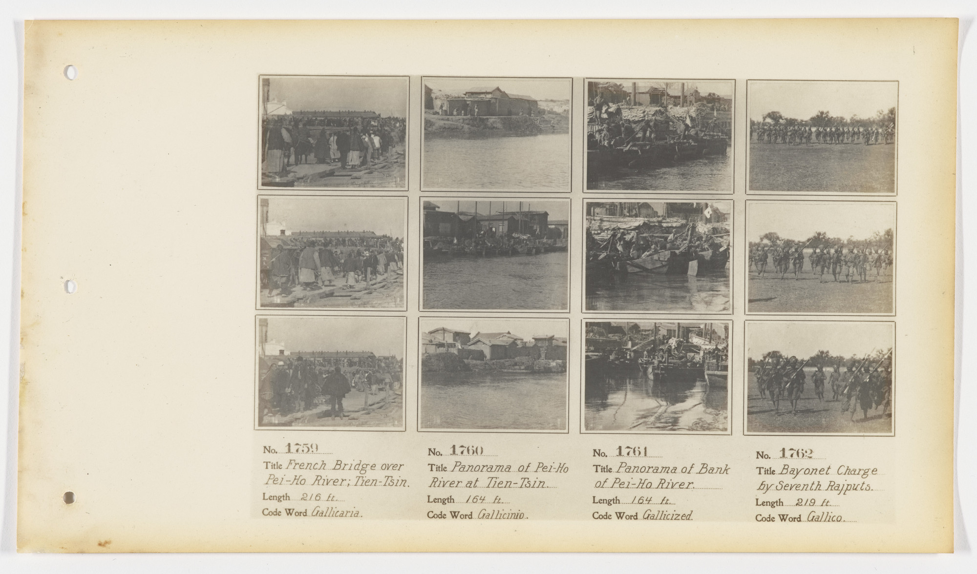 American Mutoscope and Biograph Company. 1759. French Bridge Over Pei ...