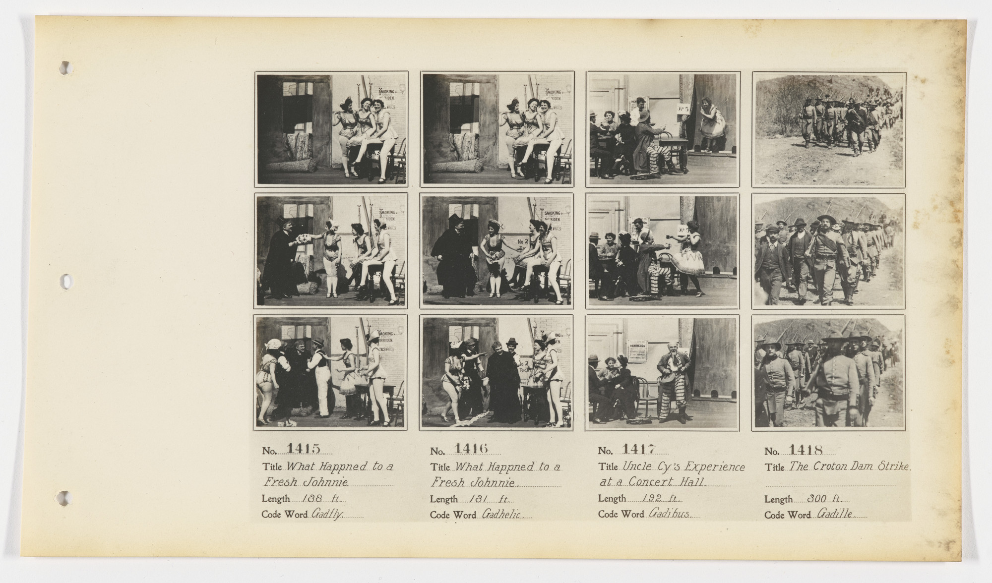 American Mutoscope and Biograph Company. 1415. What Happened to a Fresh ...