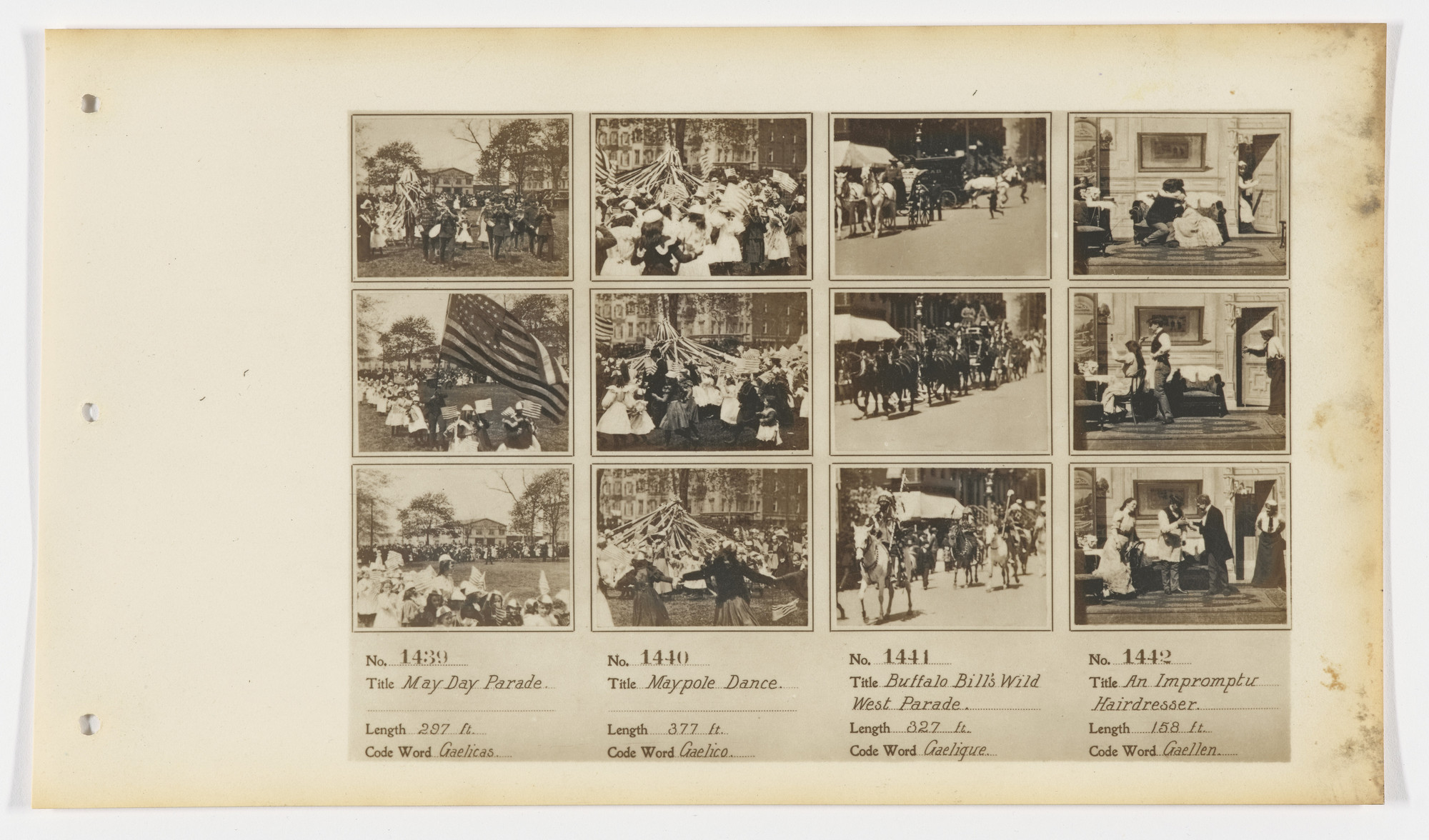 American Mutoscope and Biograph Company. 1439. May Day Parade 1440 ...