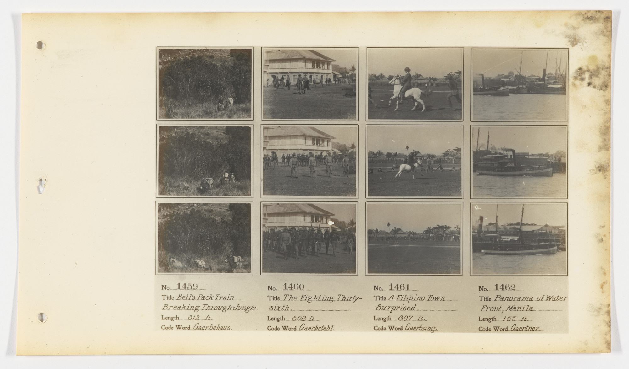 American Mutoscope and Biograph Company. 1459. Bell’s Pack Train ...