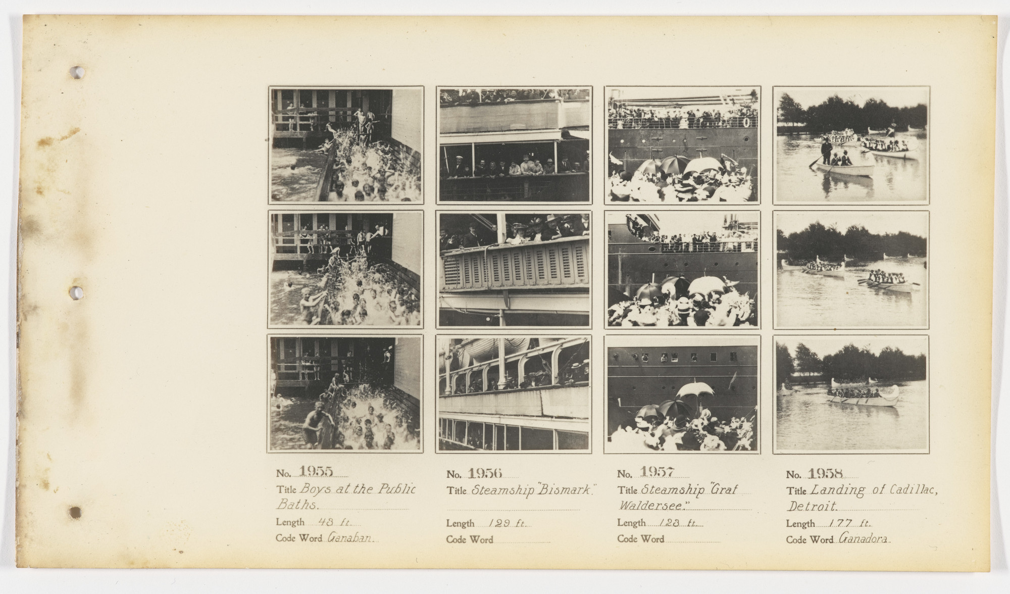 American Mutoscope and Biograph Company. 1955. Boys at the Public Baths ...