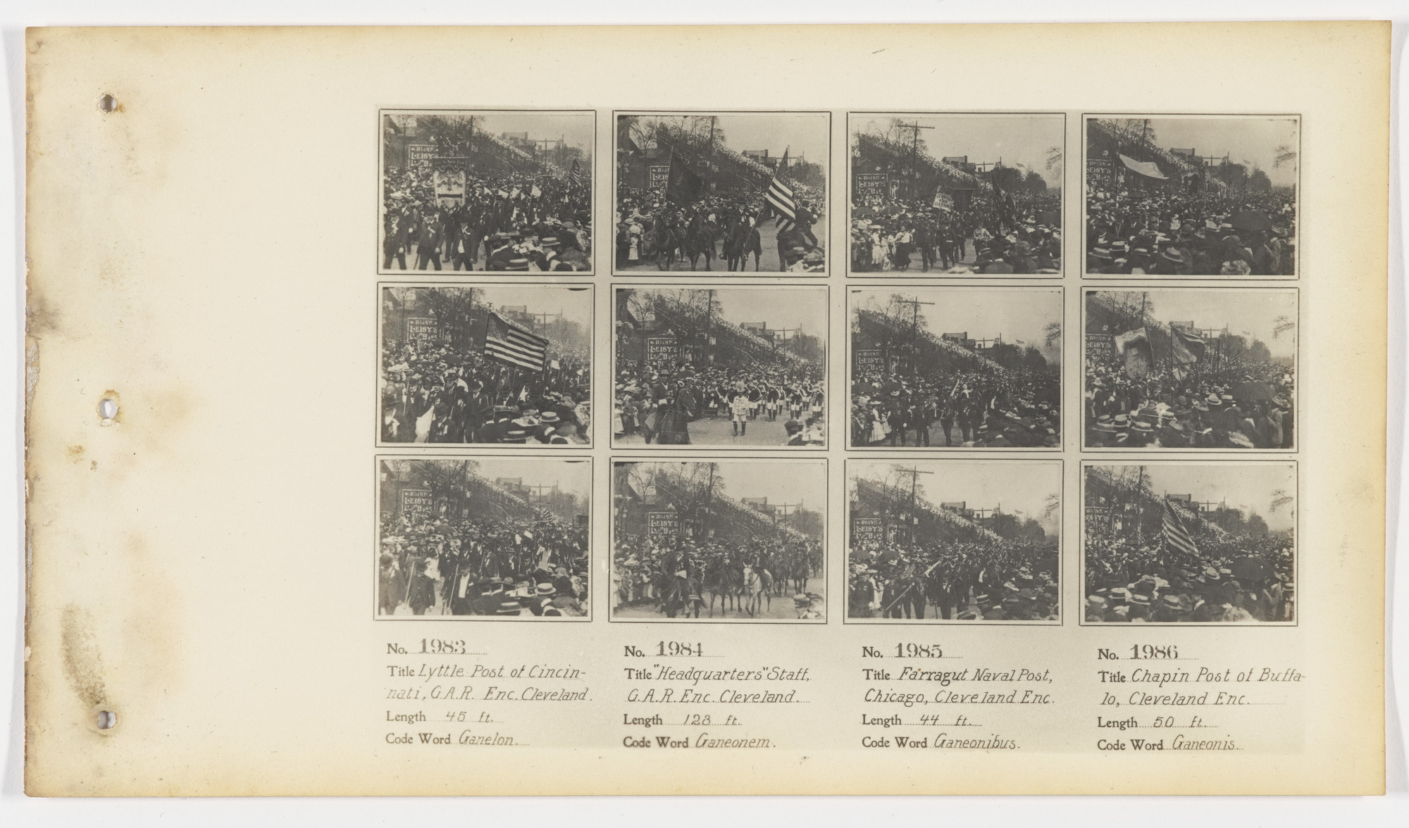 American Mutoscope and Biograph Company. 1983. Lyttle Post of ...