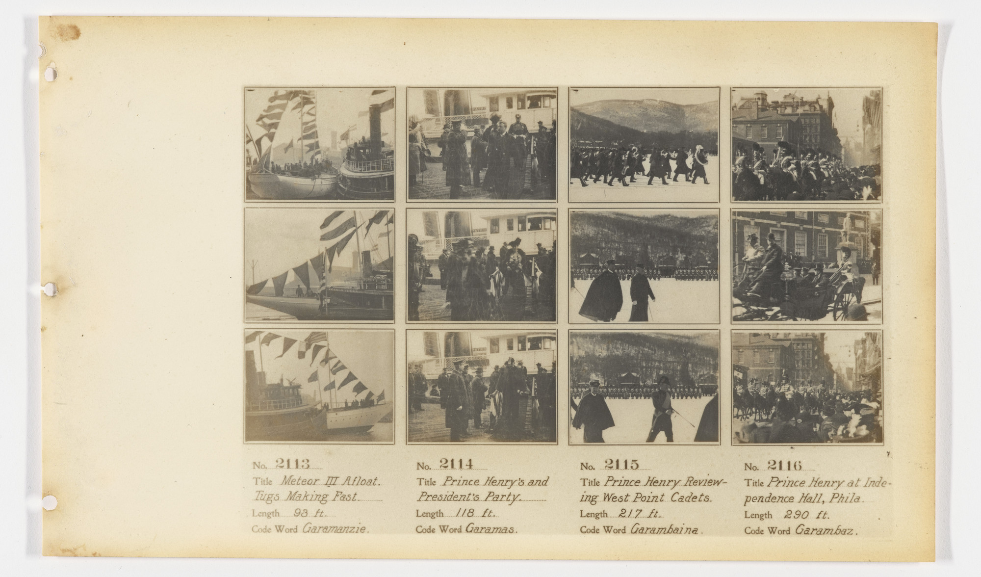 American Mutoscope and Biograph Company. 2113. Meteor III Afloat. Tugs ...